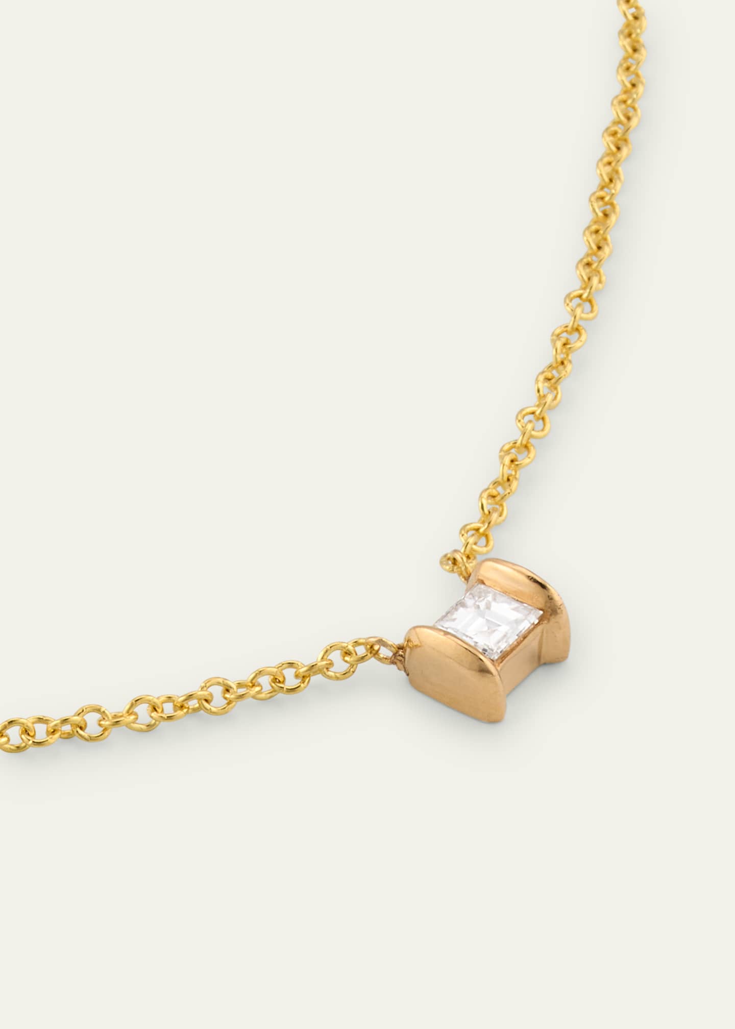 Lizzie Mandler Fine Jewelry Yellow Gold Mini Anchor Carre Diamond ...