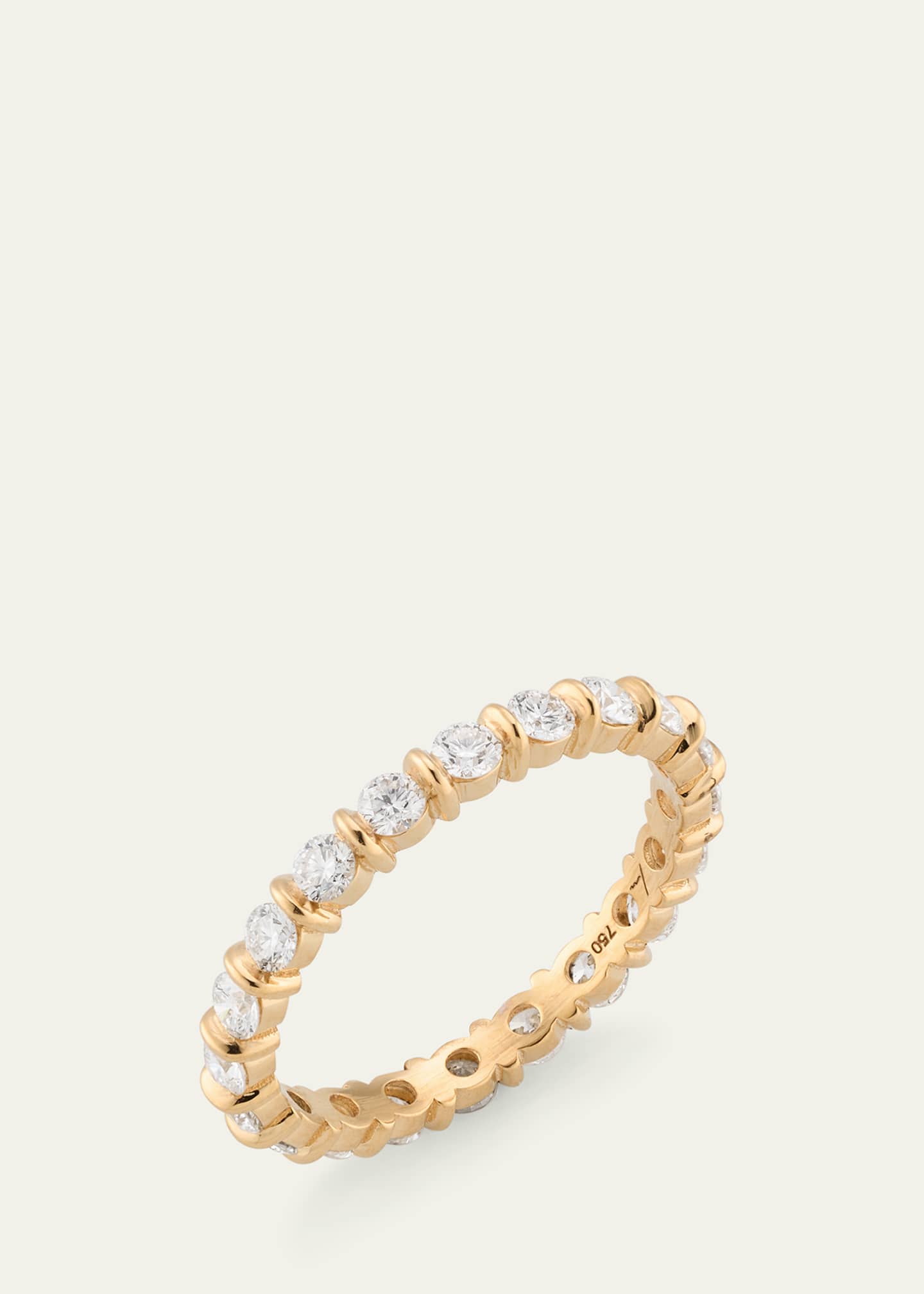 Lizzie Mandler Fine Jewelry 18K Yellow Gold Small Bubble Bar Diamond ...