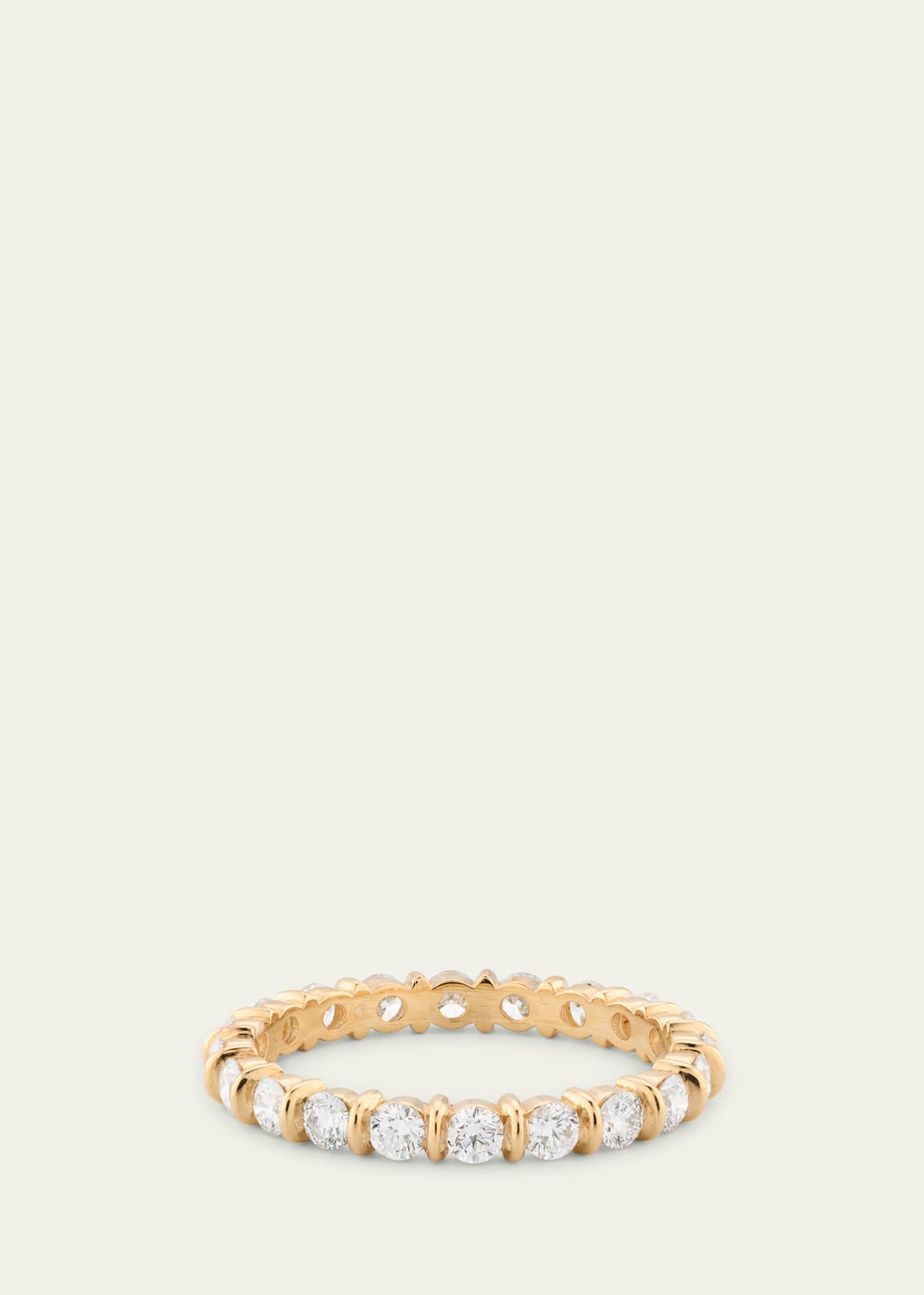 Lizzie Mandler Fine Jewelry 18K Yellow Gold Small Bubble Bar Diamond ...