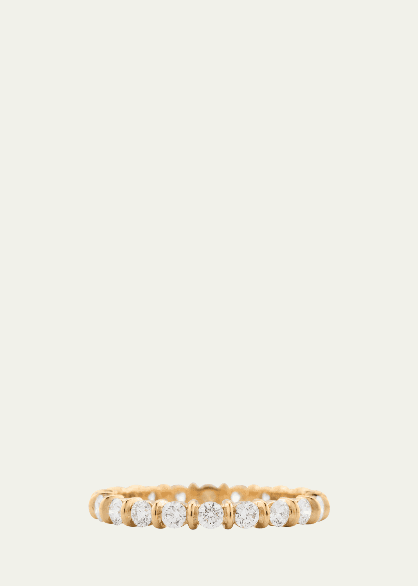 Lizzie Mandler Fine Jewelry 18K Yellow Gold Small Bubble Bar Diamond ...