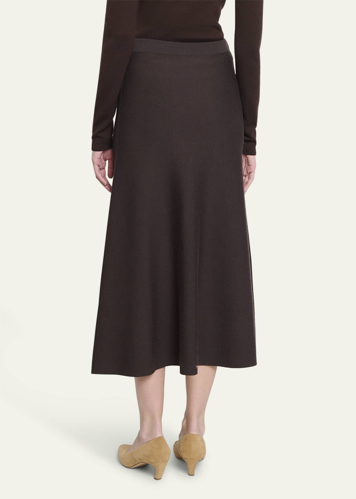 Gabriela Hearst Freddie Wool-Cashmere Midi Skirt - Bergdorf Goodman