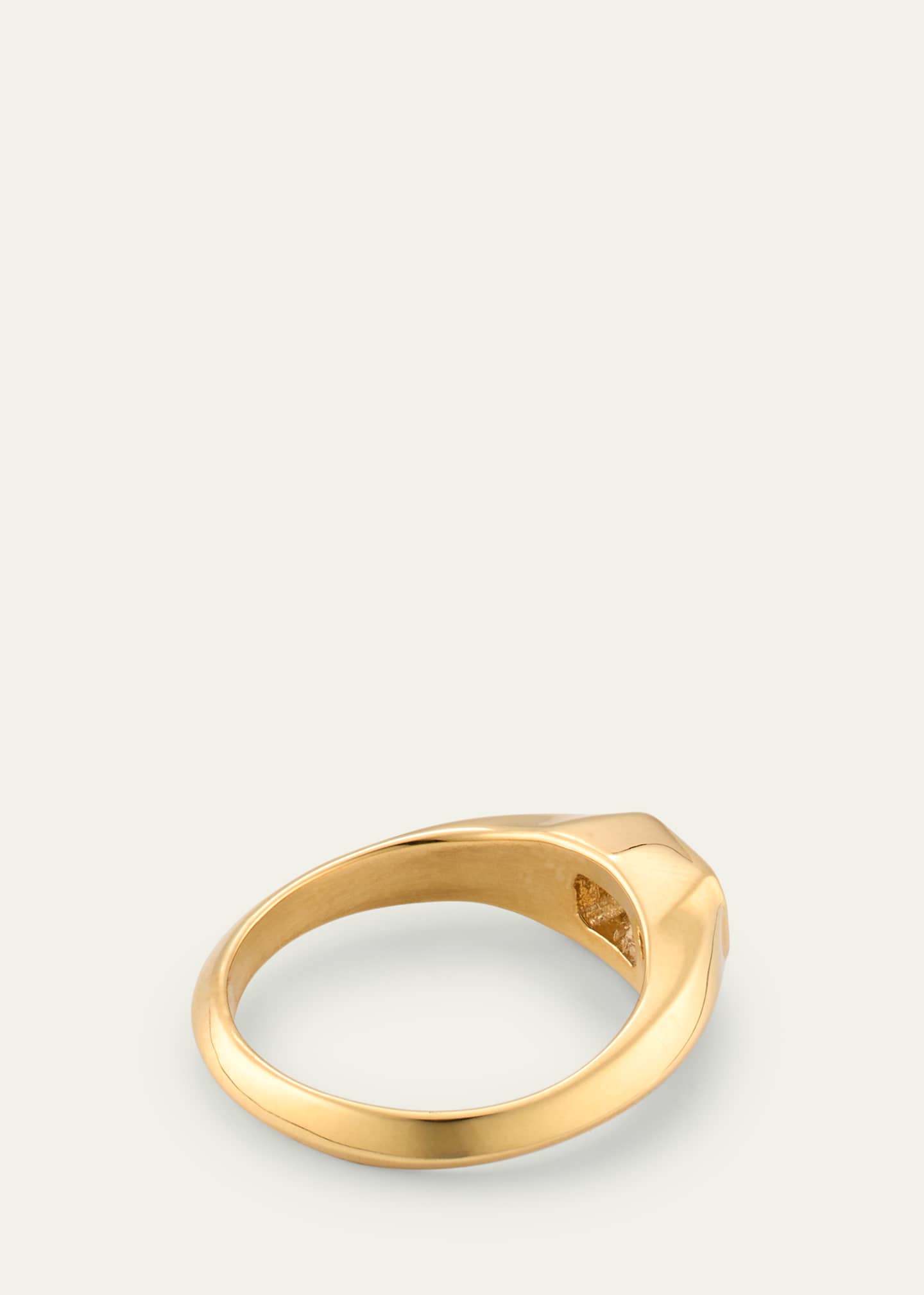 Lizzie Mandler Fine Jewelry 18K Yellow Gold Emerald-Cut White Diamond ...