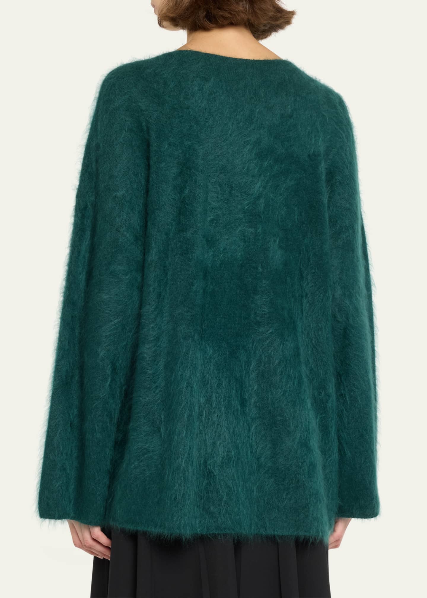 Jason Wu Collection Brushed Cashmere Knit Crewneck Sweater - Bergdorf ...