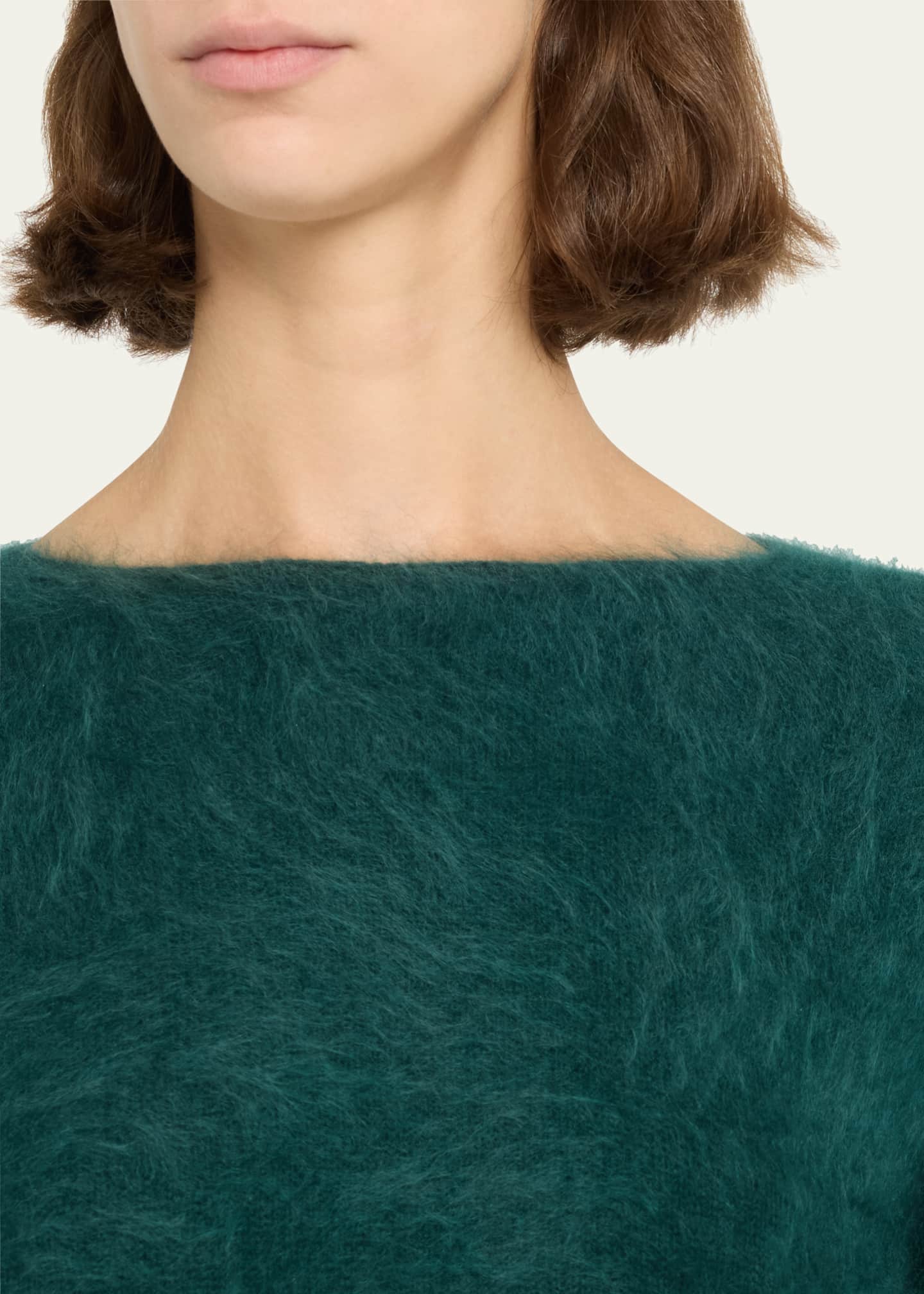 Jason Wu Collection Brushed Cashmere Knit Crewneck Sweater - Bergdorf ...