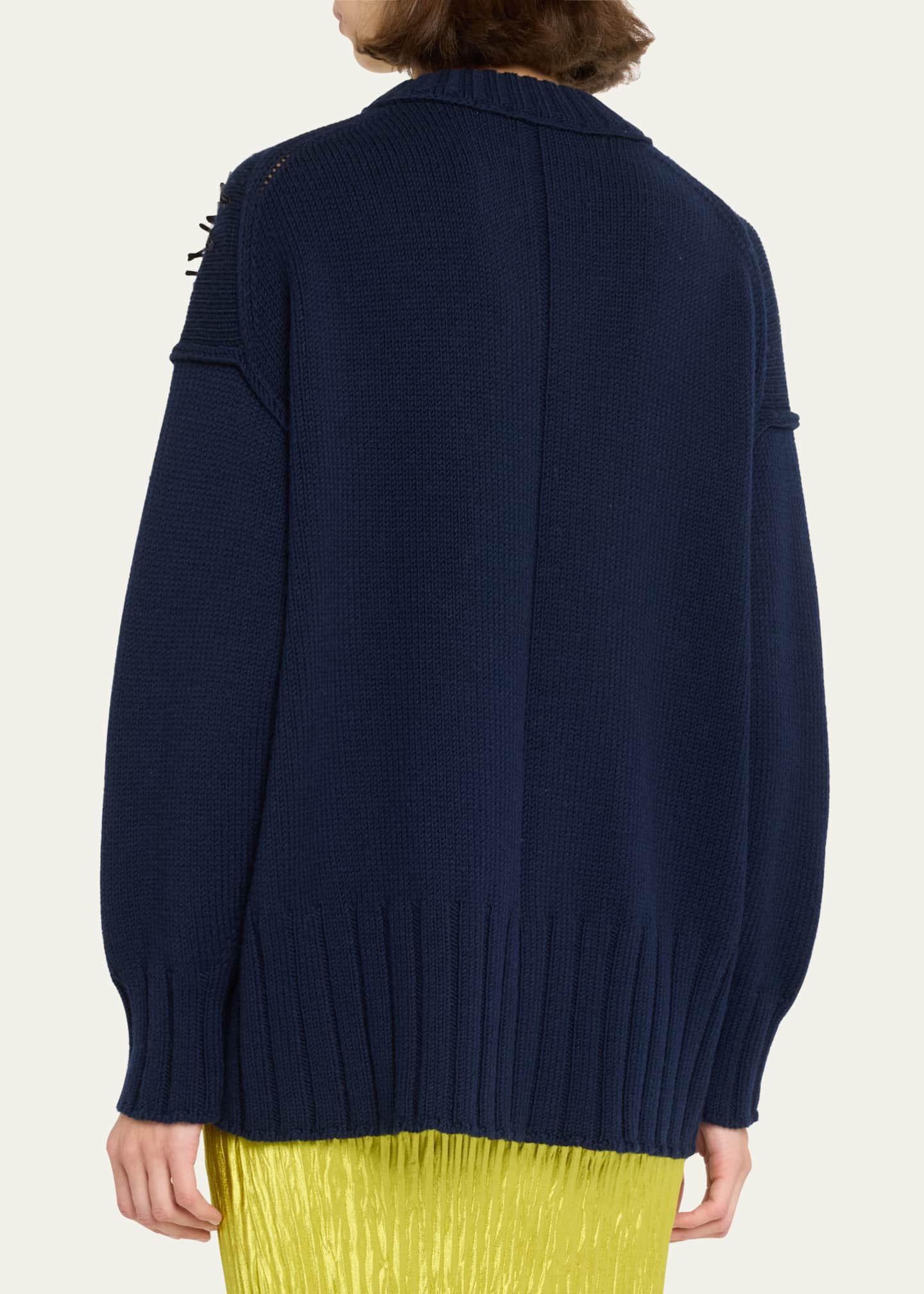 Jason Wu Collection Pincushion Embellished Wool Sweater - Bergdorf Goodman