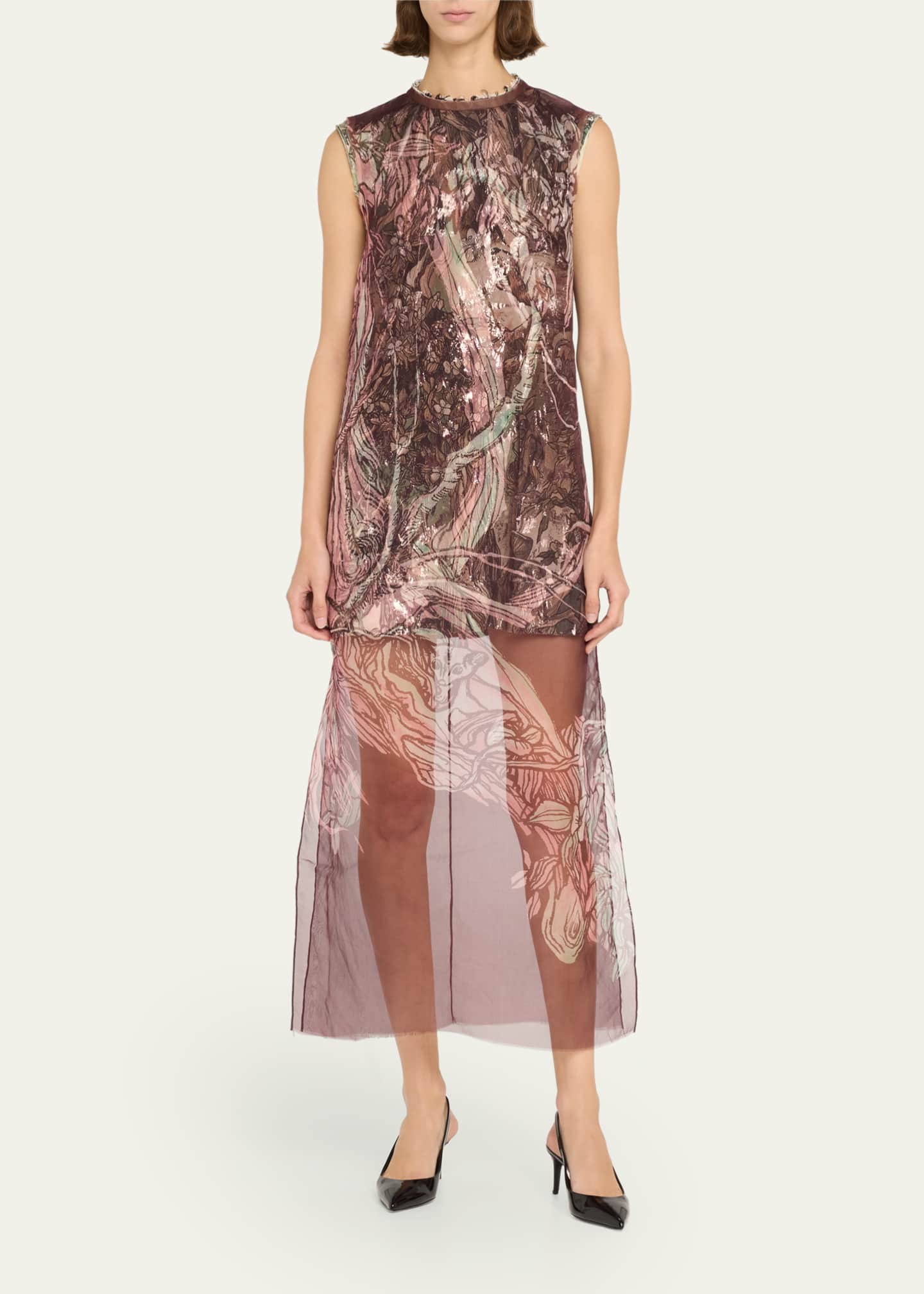 Jason Wu Collection Floral Organza Sheath Dress - Bergdorf Goodman