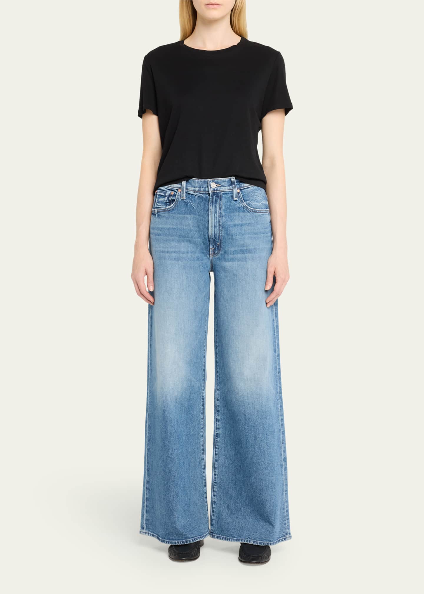 MOTHER The Ditcher Roller Zip Skimp Jeans - Bergdorf Goodman