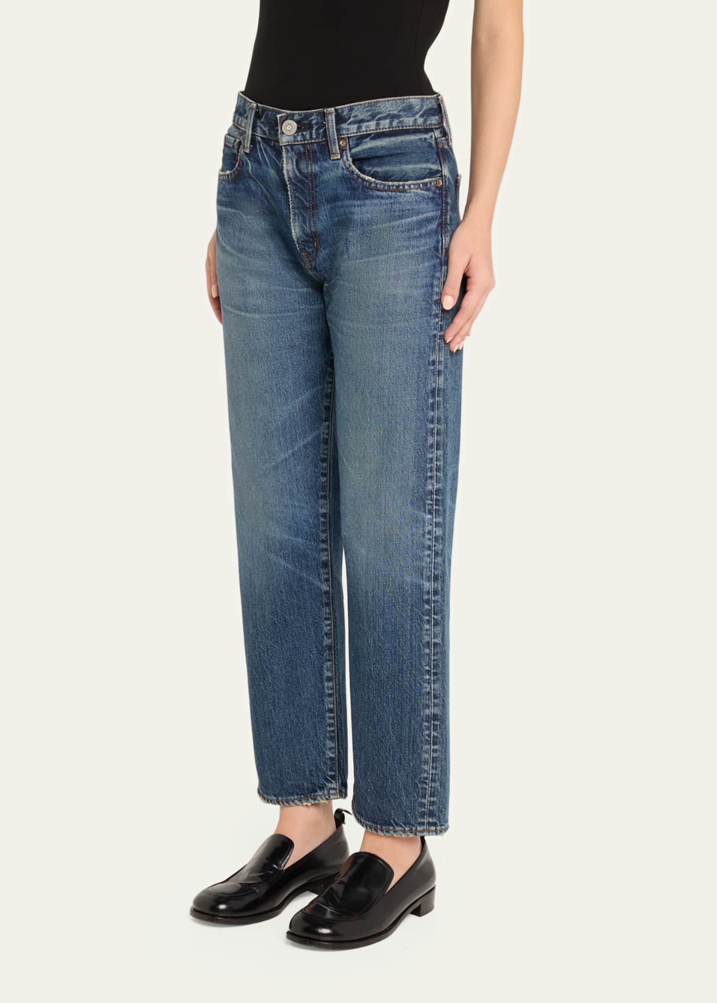 MOUSSY VINTAGE Sumterville Straight Cuffed Jeans - Bergdorf Goodman