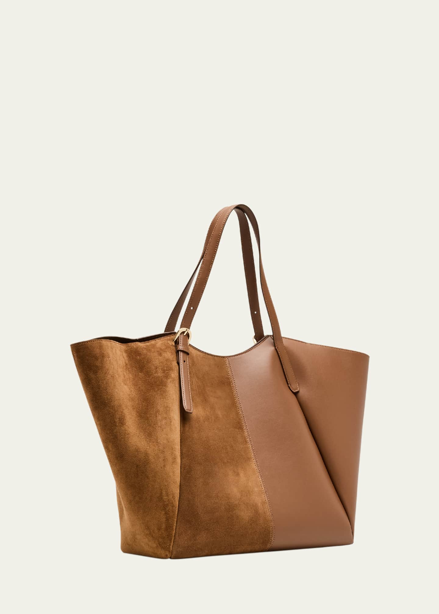 Stuart Weitzman 5050 Gogo Leather & Suede Tote Bag - Bergdorf Goodman
