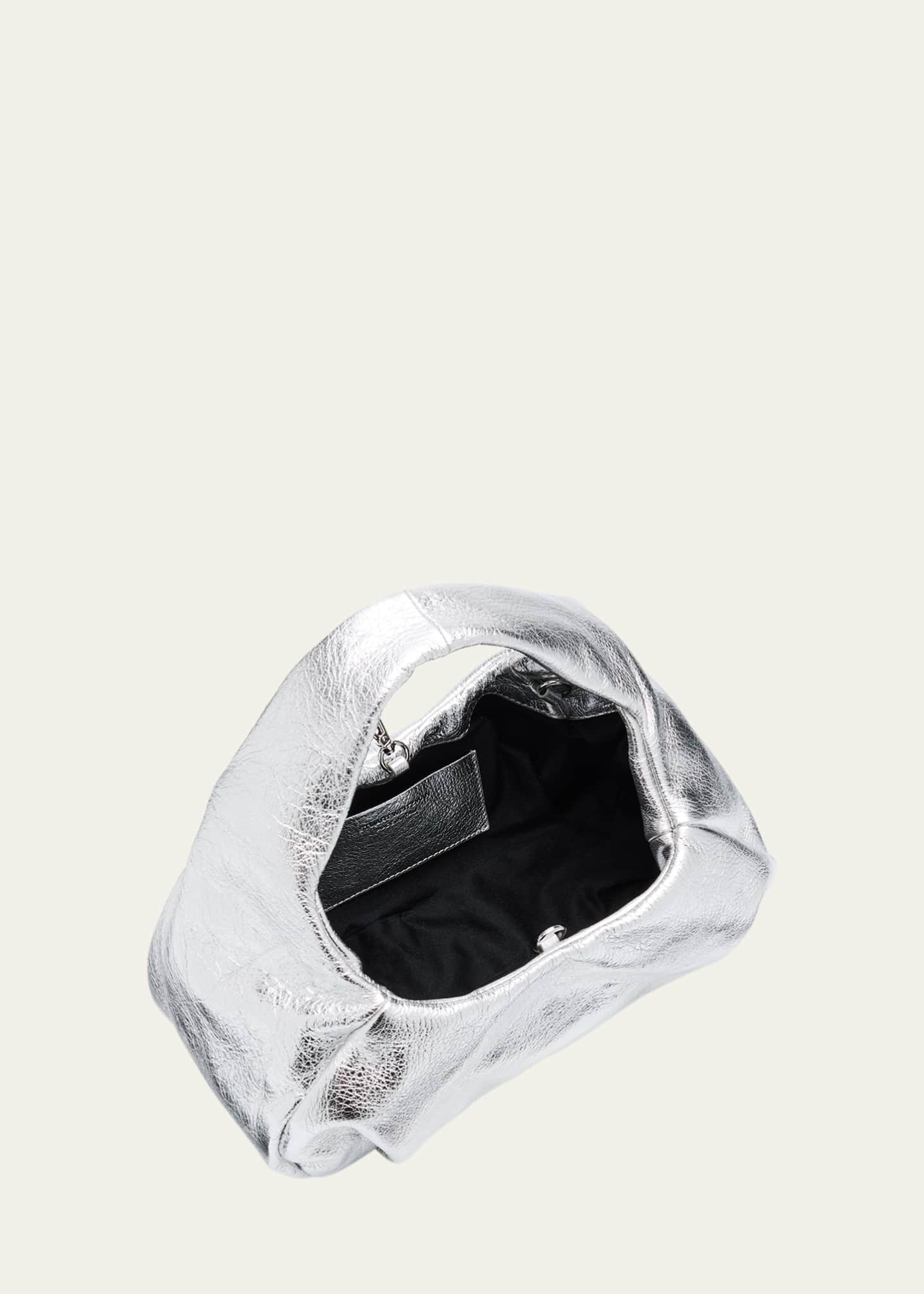 Stuart Weitzman The Moda Mini Metallic Leather Hobo Bag - Bergdorf Goodman
