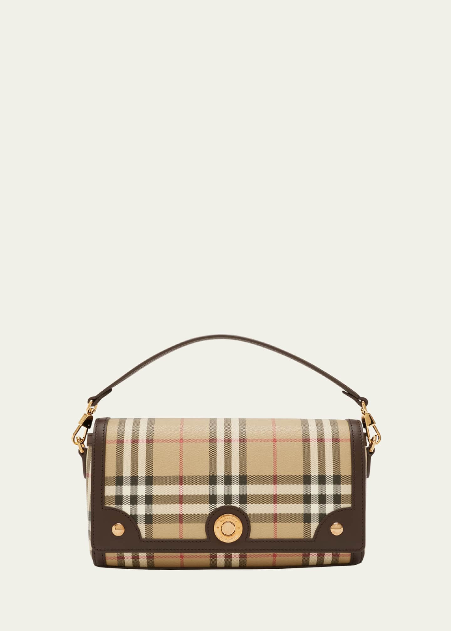 Burberry Note Small Check Top-Handle Bag - Bergdorf Goodman