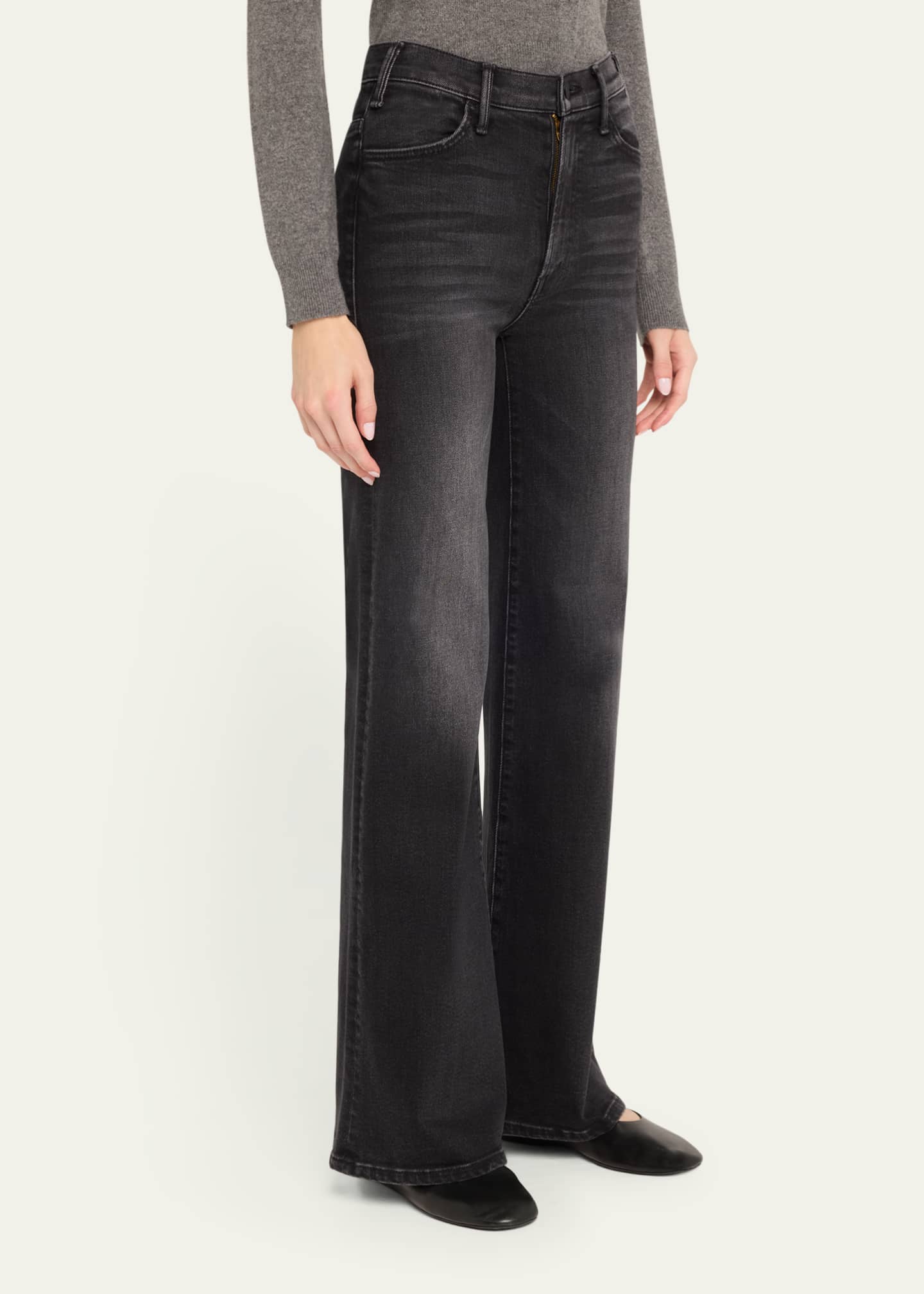 MOTHER The Hustler Roller Sneak Jeans - Bergdorf Goodman