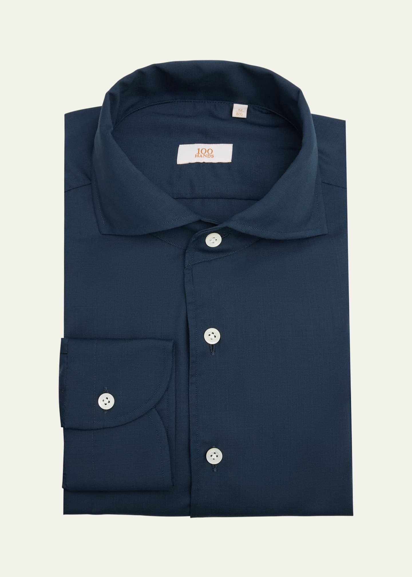 100Hands Men's Wool Poplin Sport Shirt - Bergdorf Goodman