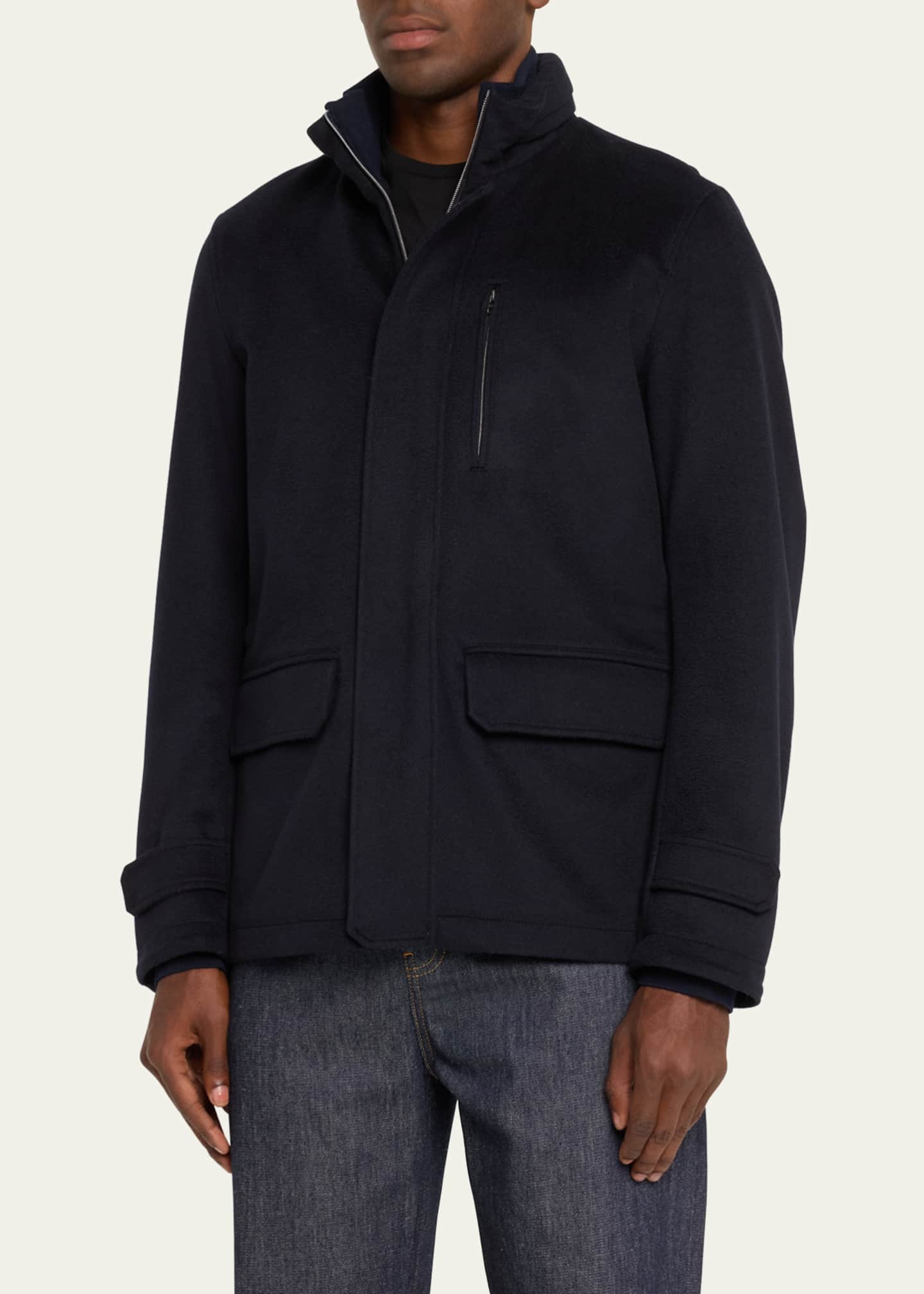 Herno Men's Zip Wool-Cashmere Field Jacket - Bergdorf Goodman