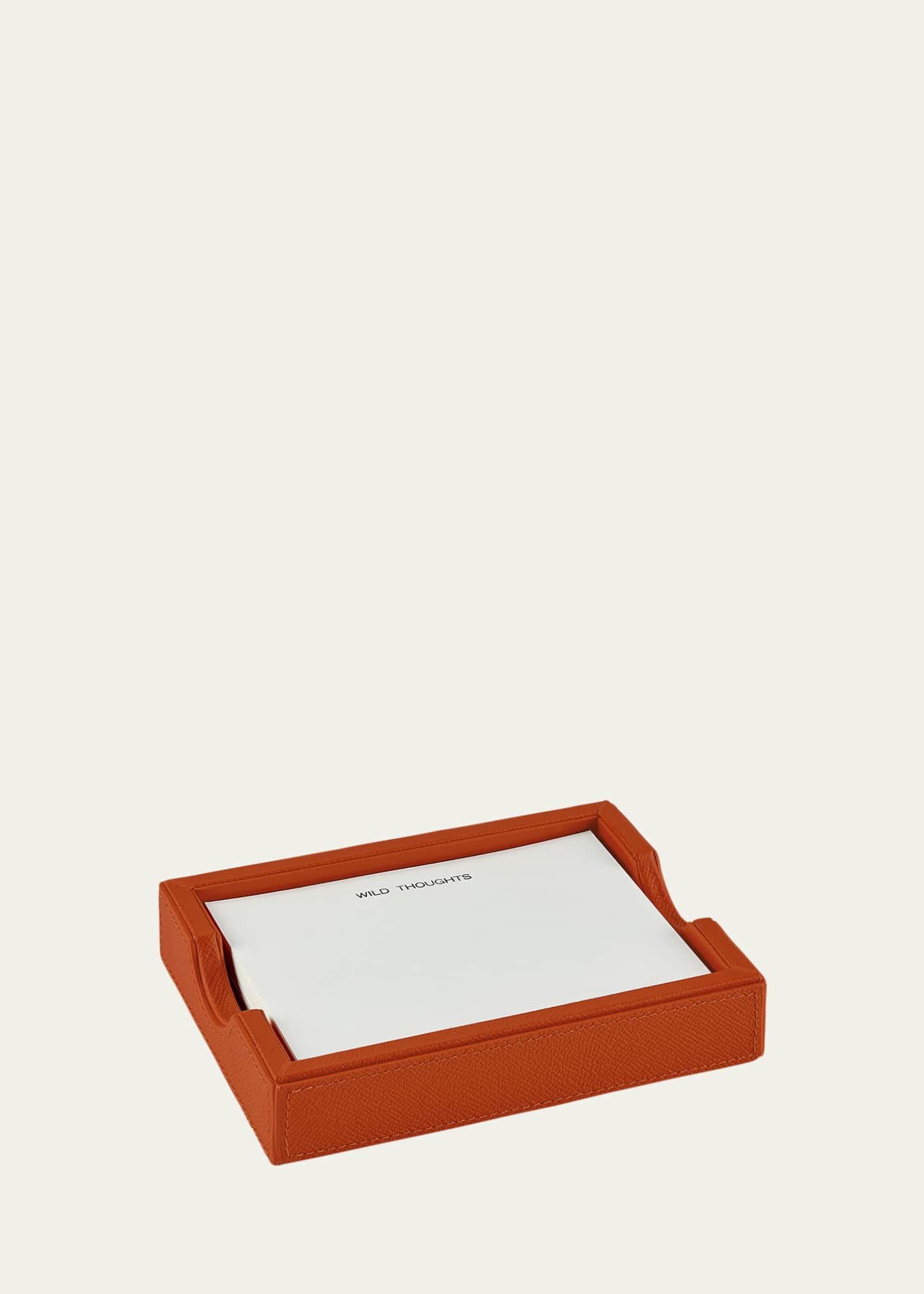 Graphic Image Leather Memo Tray with 100 "Wild Thoughts" Note Cards ...