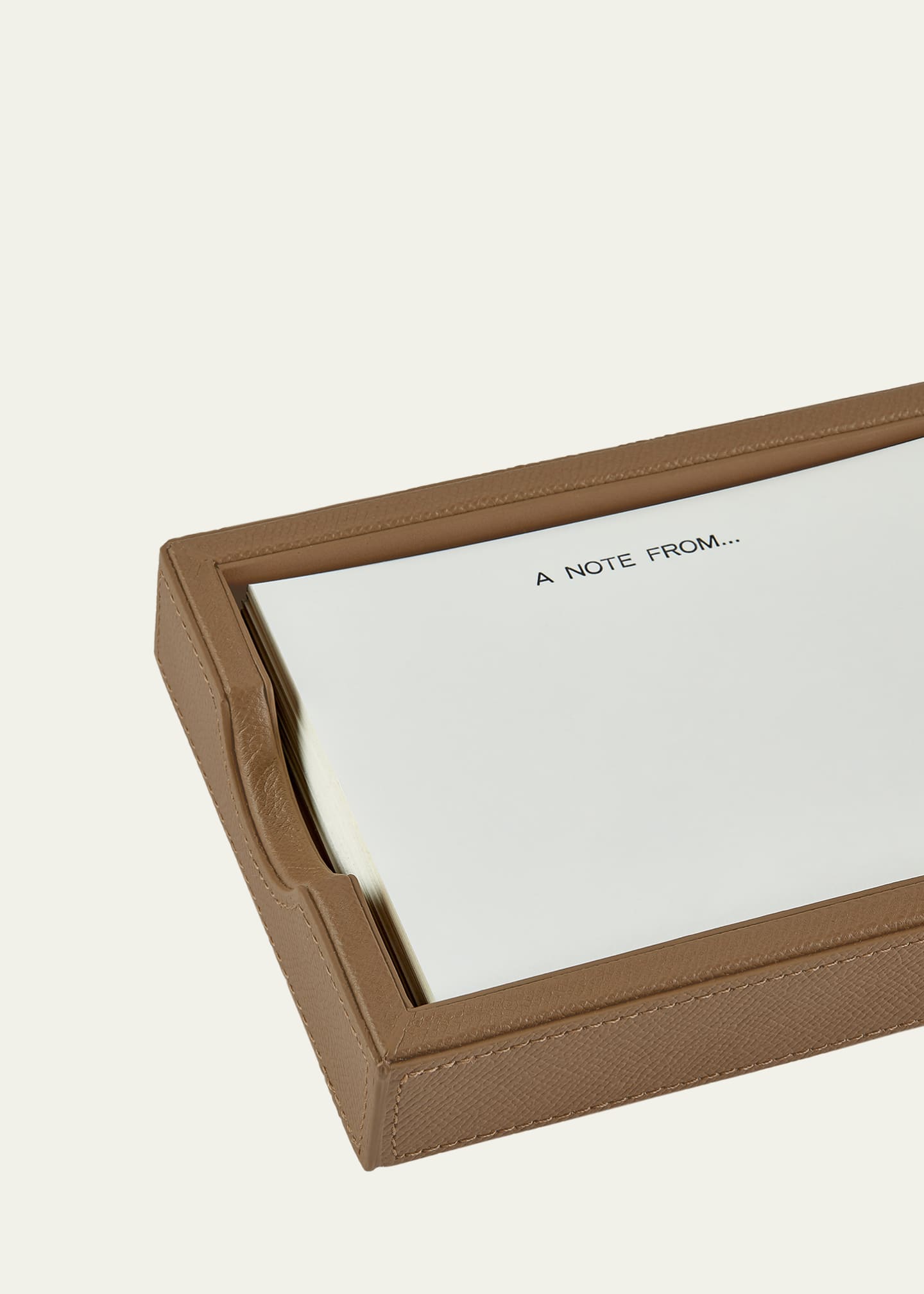 Graphic Image Leather Memo Tray with 100 "A Note From" Note Cards ...