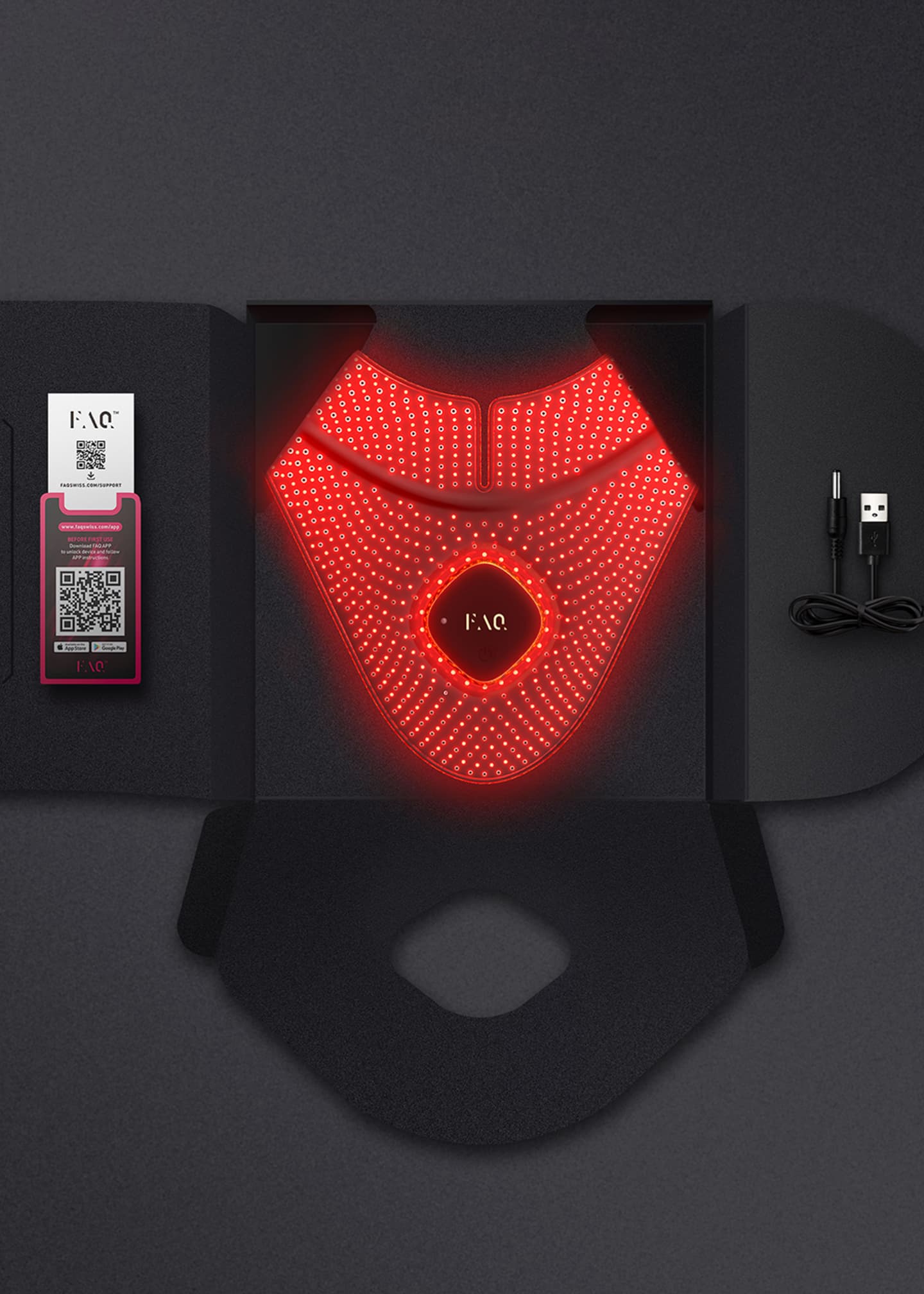 Foreo FAQ 211 Silicone LED Neck & Dcollet Mask - Bergdorf Goodman