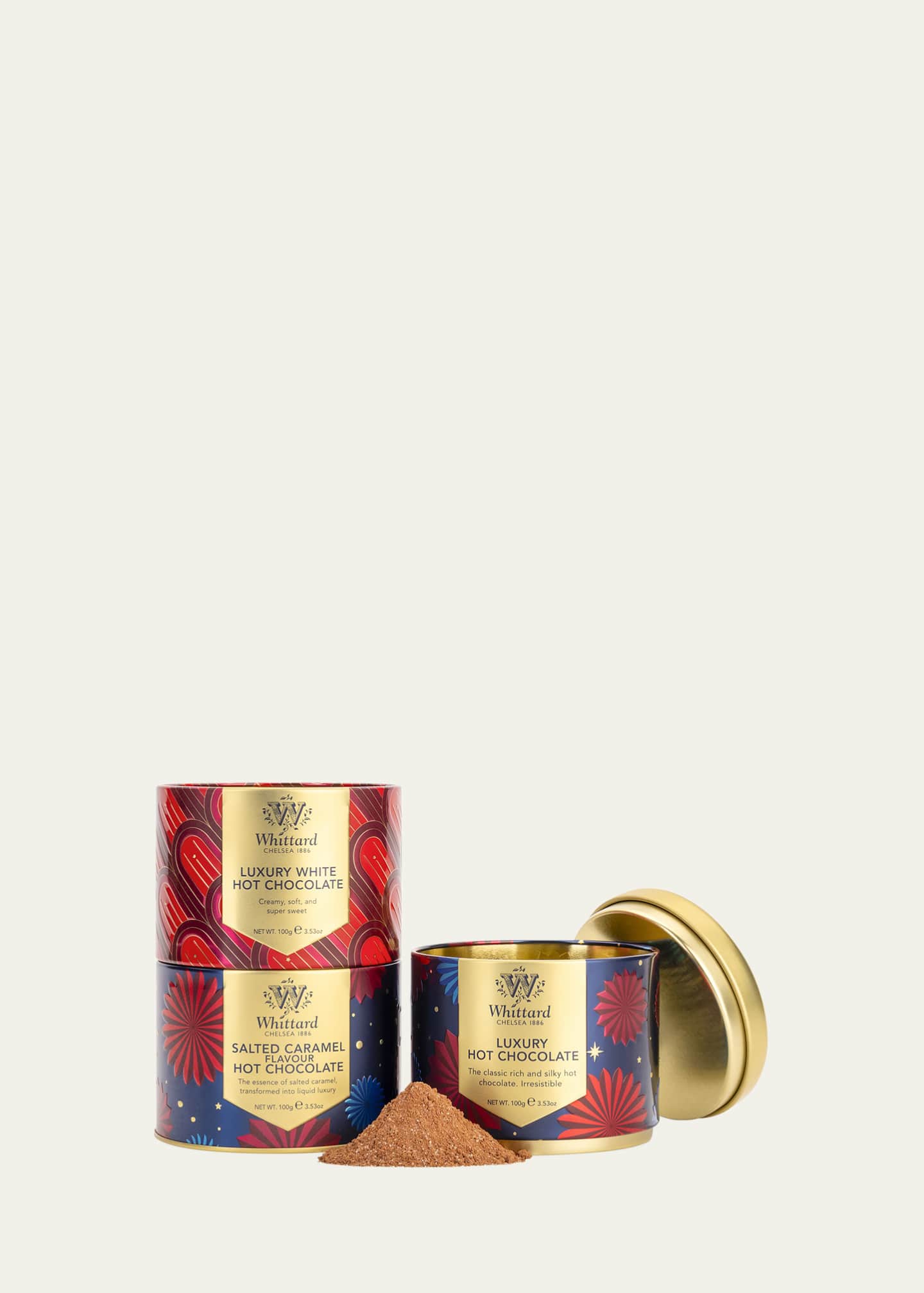 Whittard of Chelsea Hot Chocolate Stacking Tins Gift Set, 3 x 3.5 oz ...