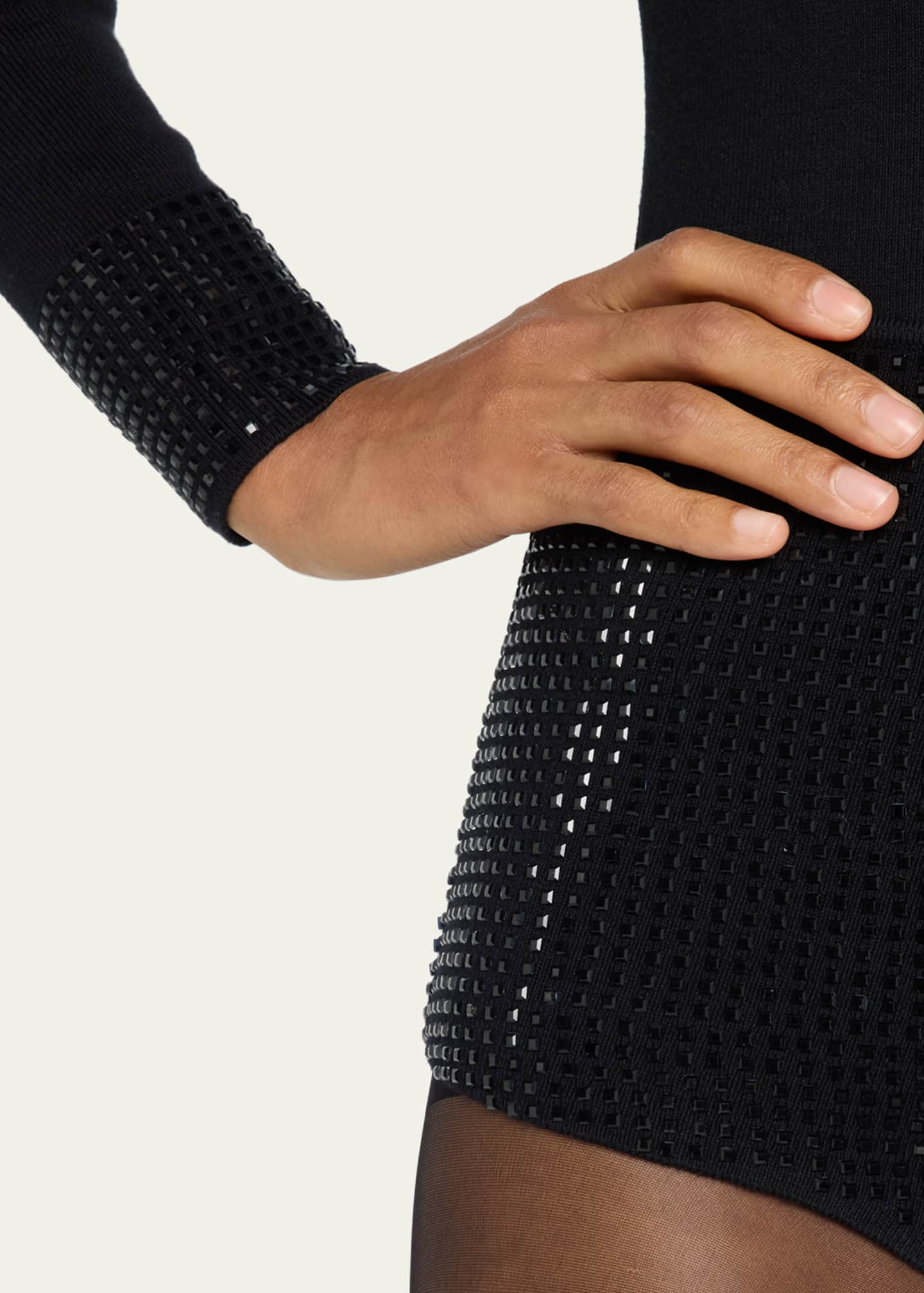 Retrofete Bethanie Rhinestone Turtleneck Romper - Bergdorf Goodman