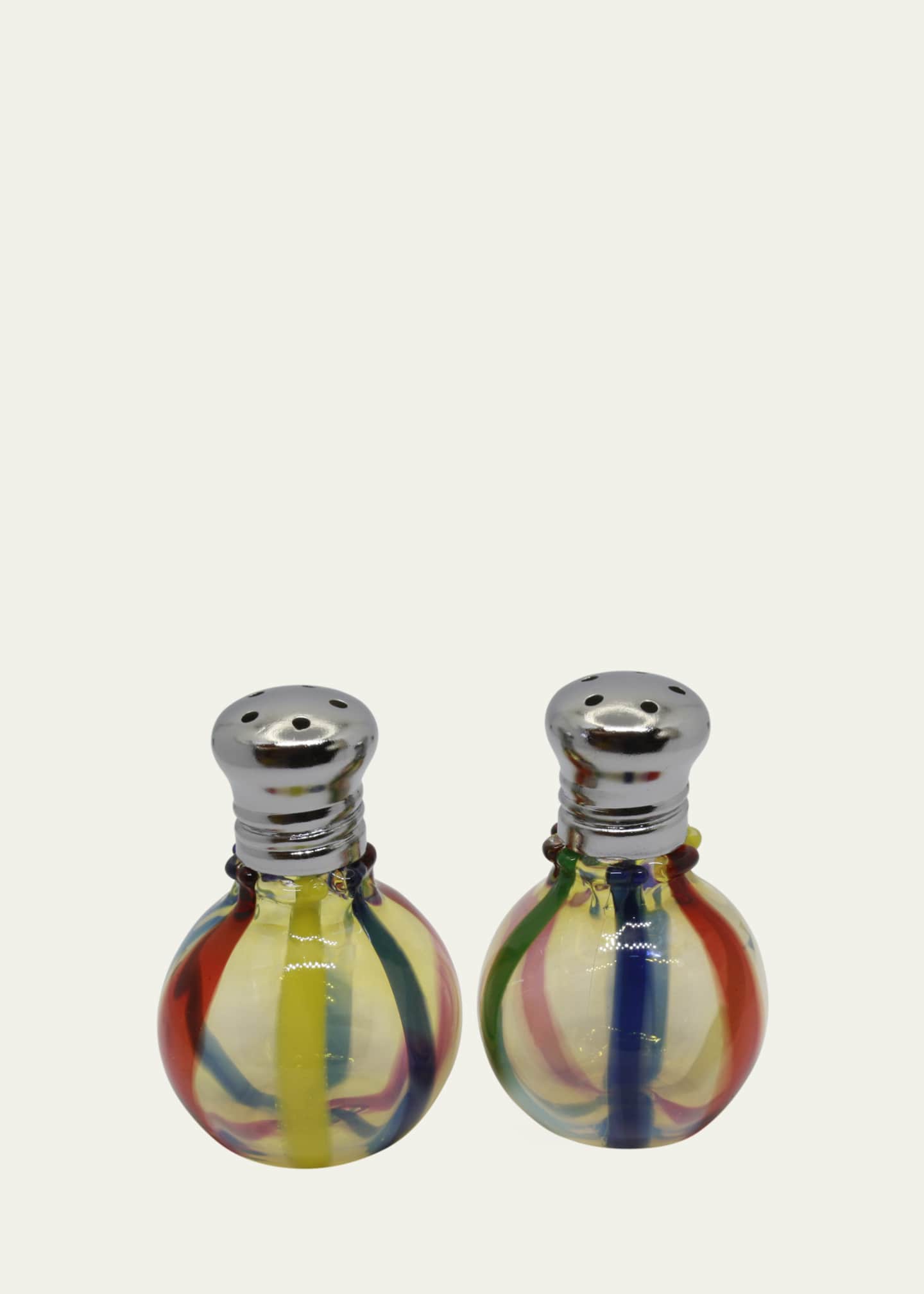 Glass Act Mini Beach Ball Salt and Pepper Shakers - Bergdorf Goodman