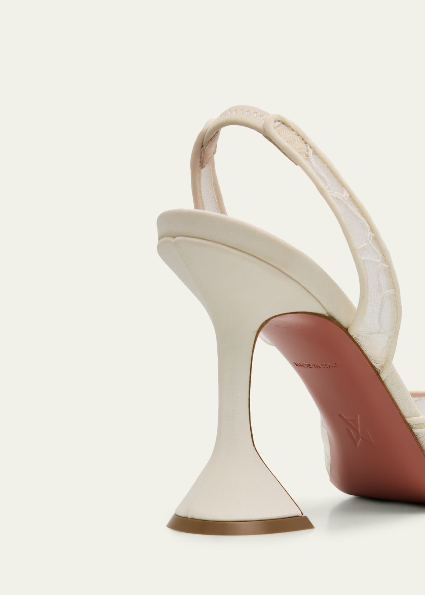 Amina Muaddi Holli Lace Slingback Pumps - Bergdorf Goodman
