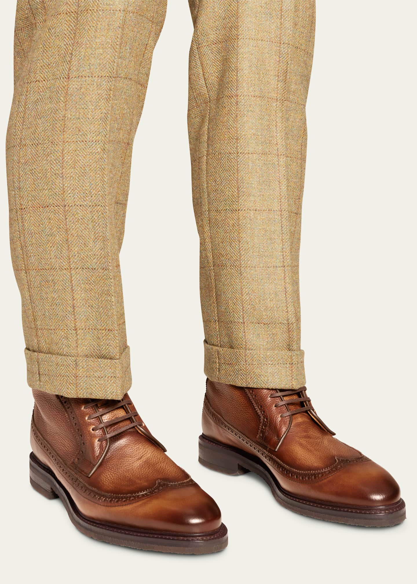 Allen Edmonds Reserve Men's Marshall Grained Brogue Leather Hiking ...