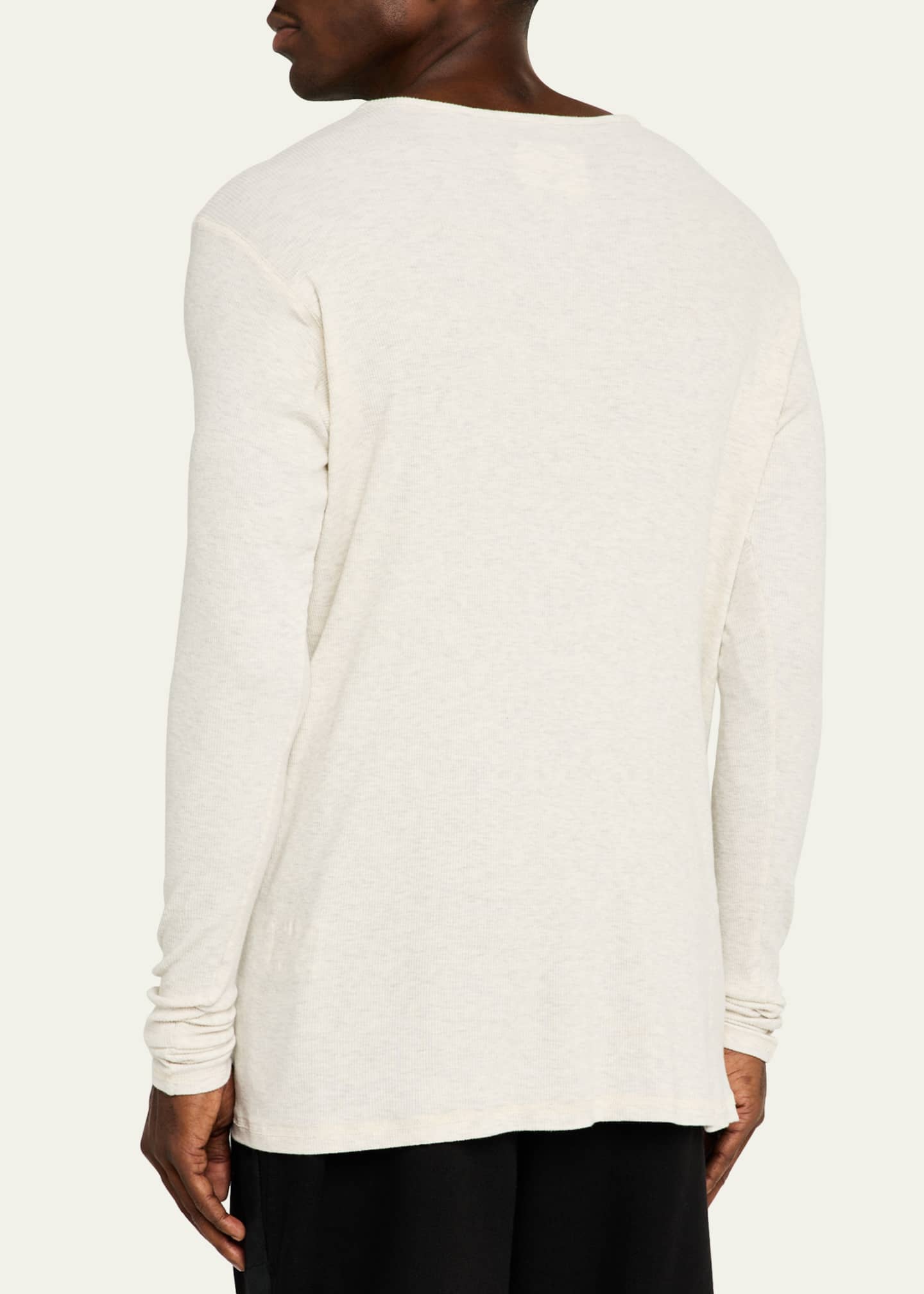 Greg Lauren Men's Cotton Henley Shirt - Bergdorf Goodman