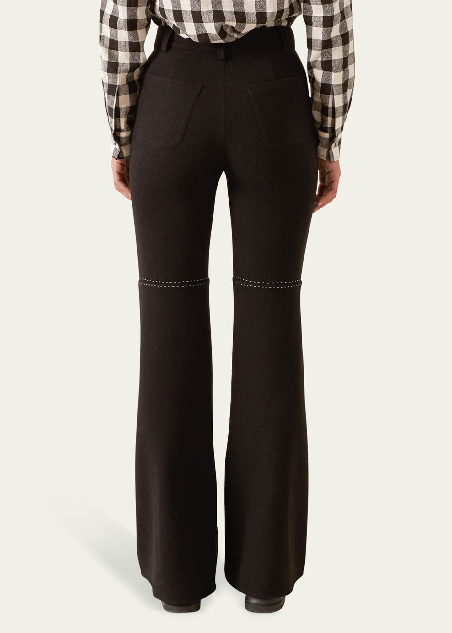 Alix of Bohemia Bunny High-Rise Flare Wool Pants - Bergdorf Goodman