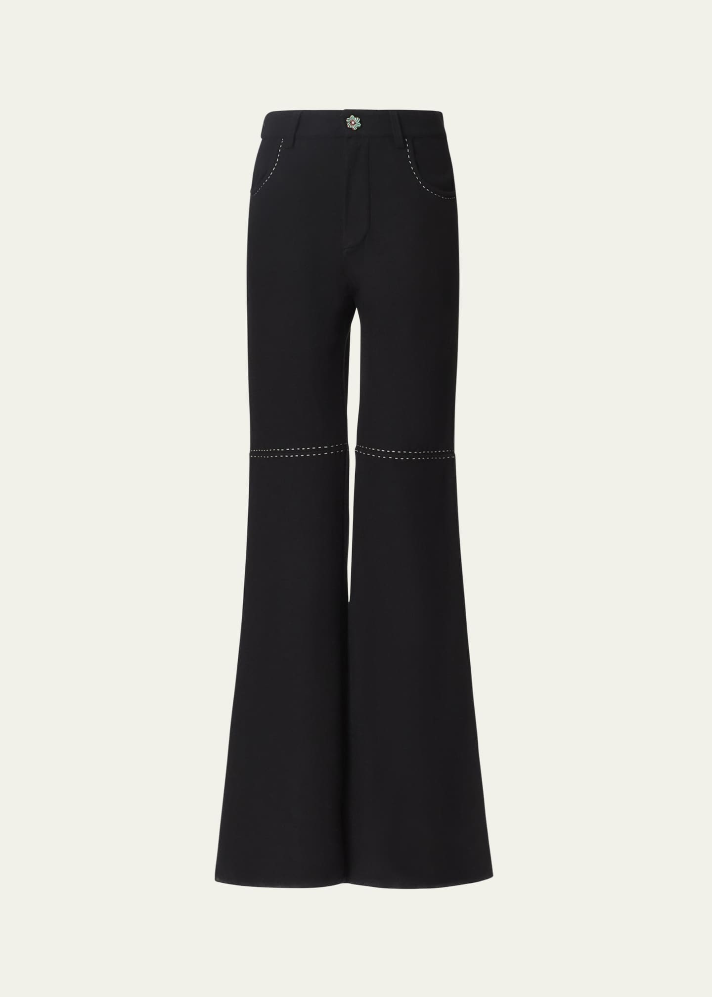 Alix of Bohemia Bunny High-Rise Flare Wool Pants - Bergdorf Goodman