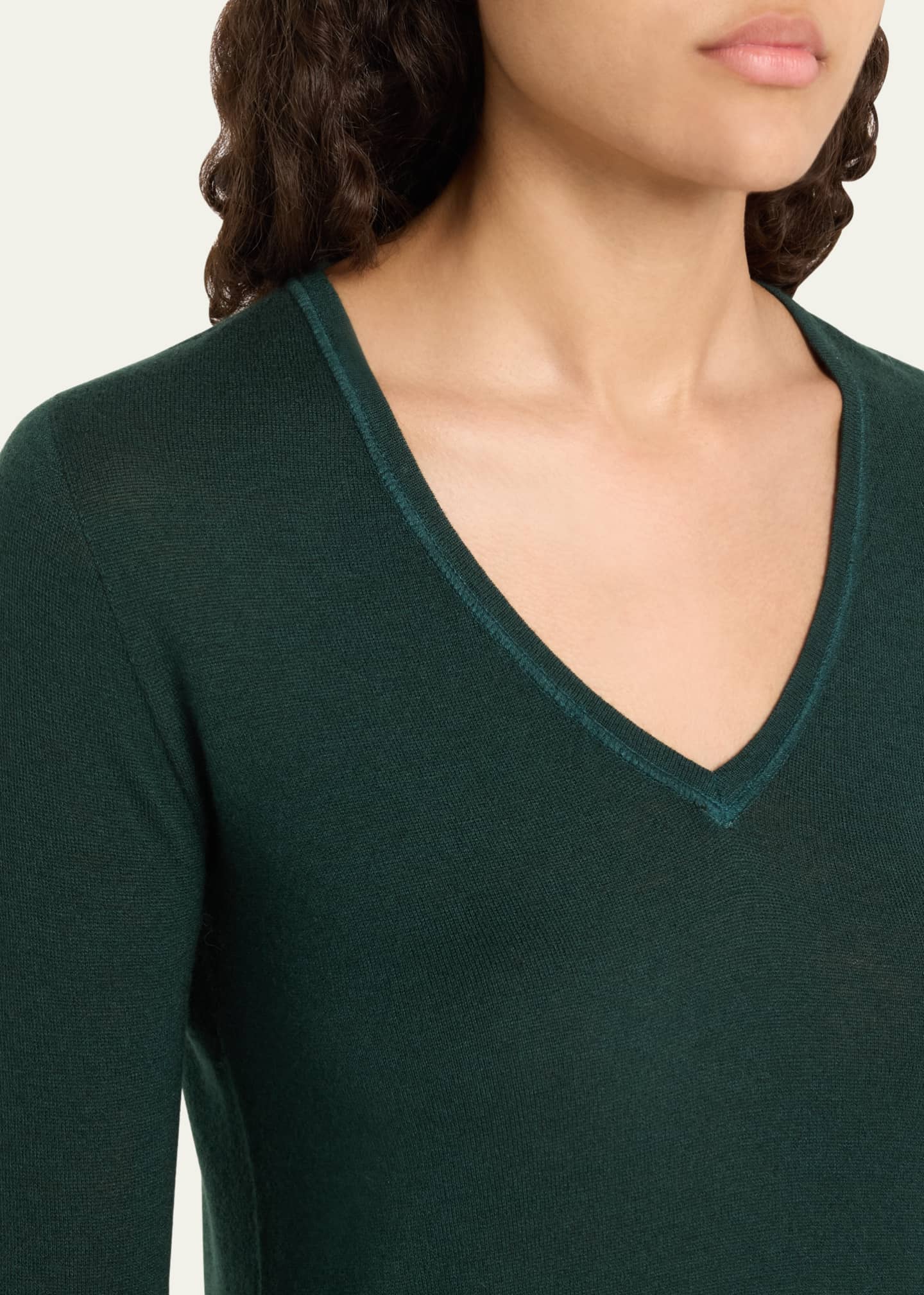 Majestic Filatures Machine Washable Cashmere V-Neck Pullover - Bergdorf ...