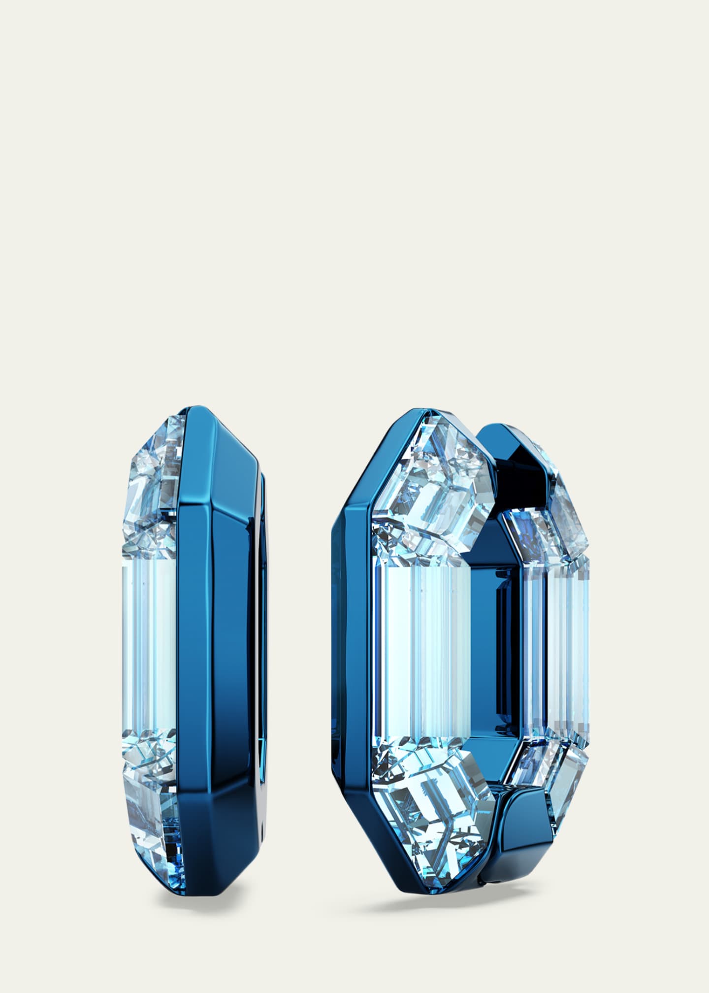 SWAROVSKI Octagon Small Lucent Hoop Earrings - Bergdorf Goodman