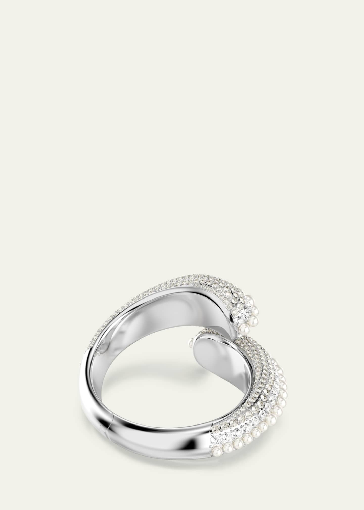 SWAROVSKI Sublima Wide Crystal Pearl Cuff - Bergdorf Goodman