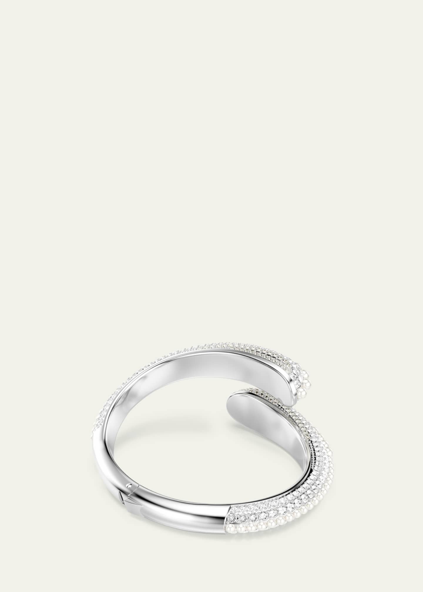 SWAROVSKI Sublima Crystal Pearl Round Cut Cuff - Bergdorf Goodman