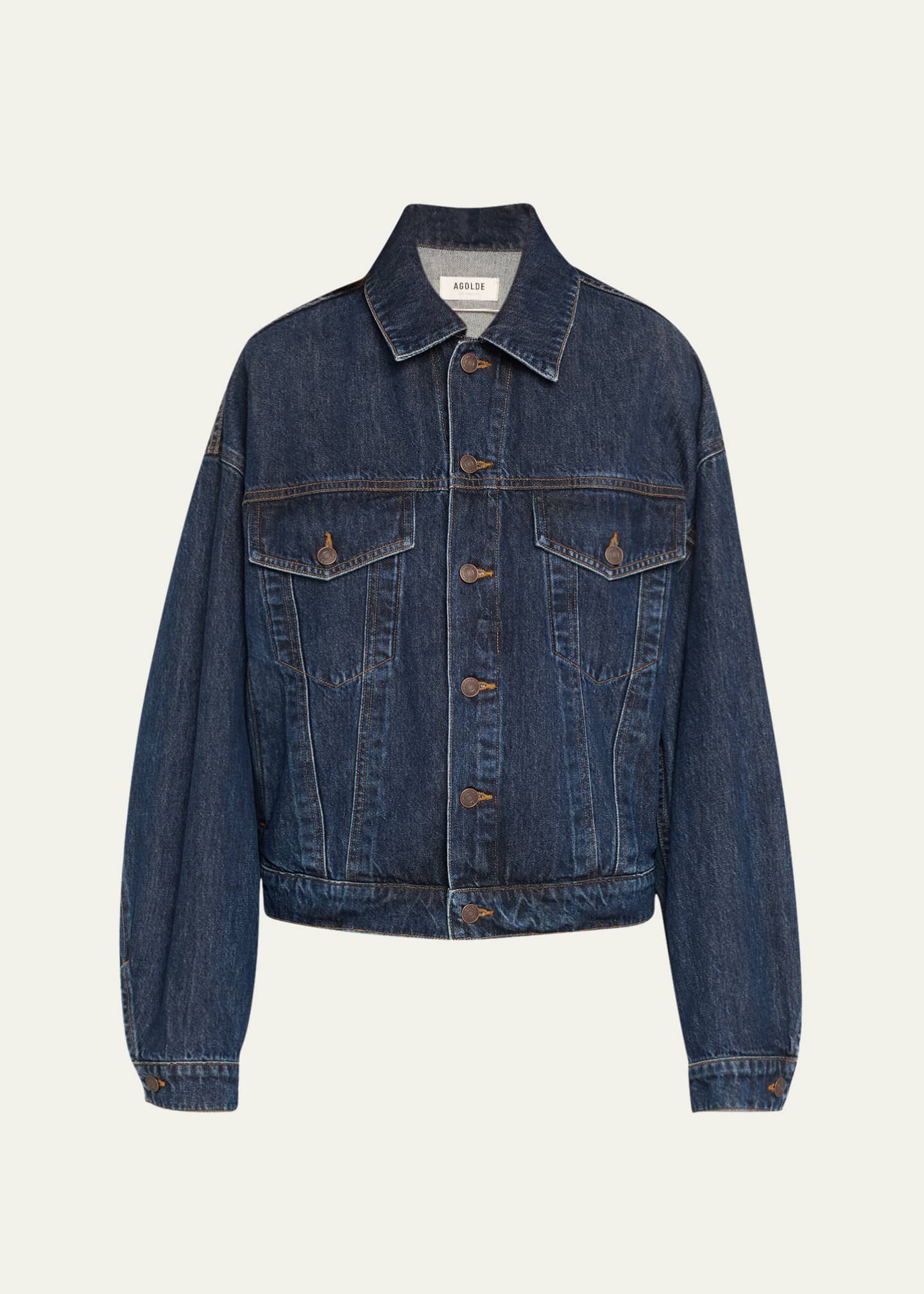 AGOLDE Dalton Denim Balloon Jacket - Bergdorf Goodman
