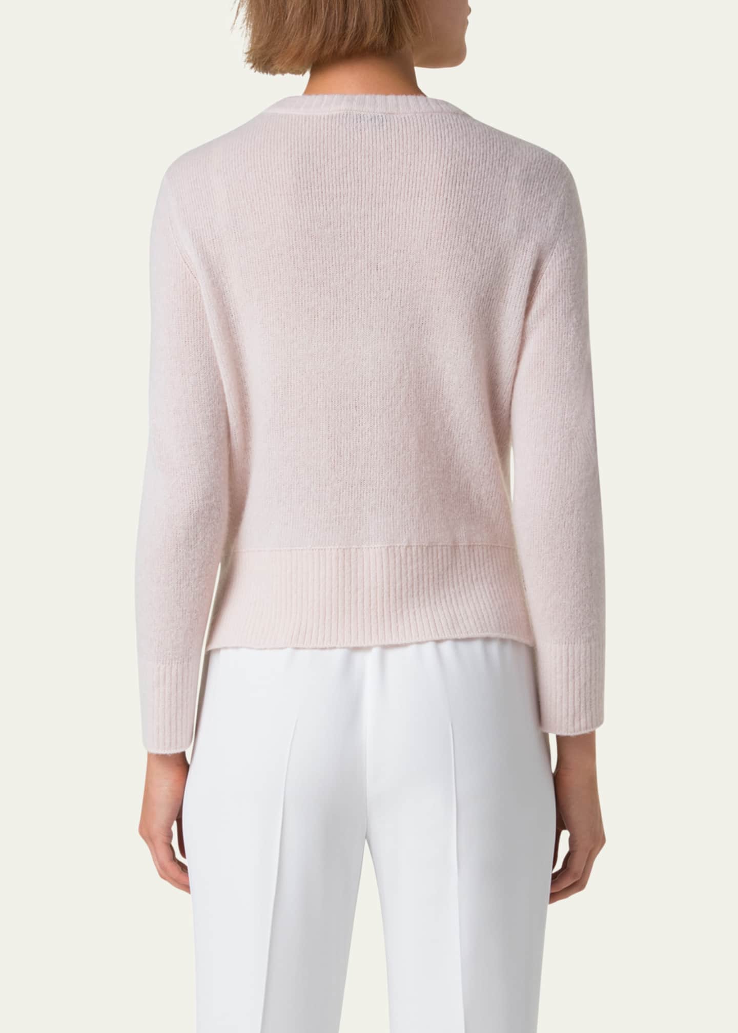 Akris Fitted Cashmere Silk Sweater - Bergdorf Goodman