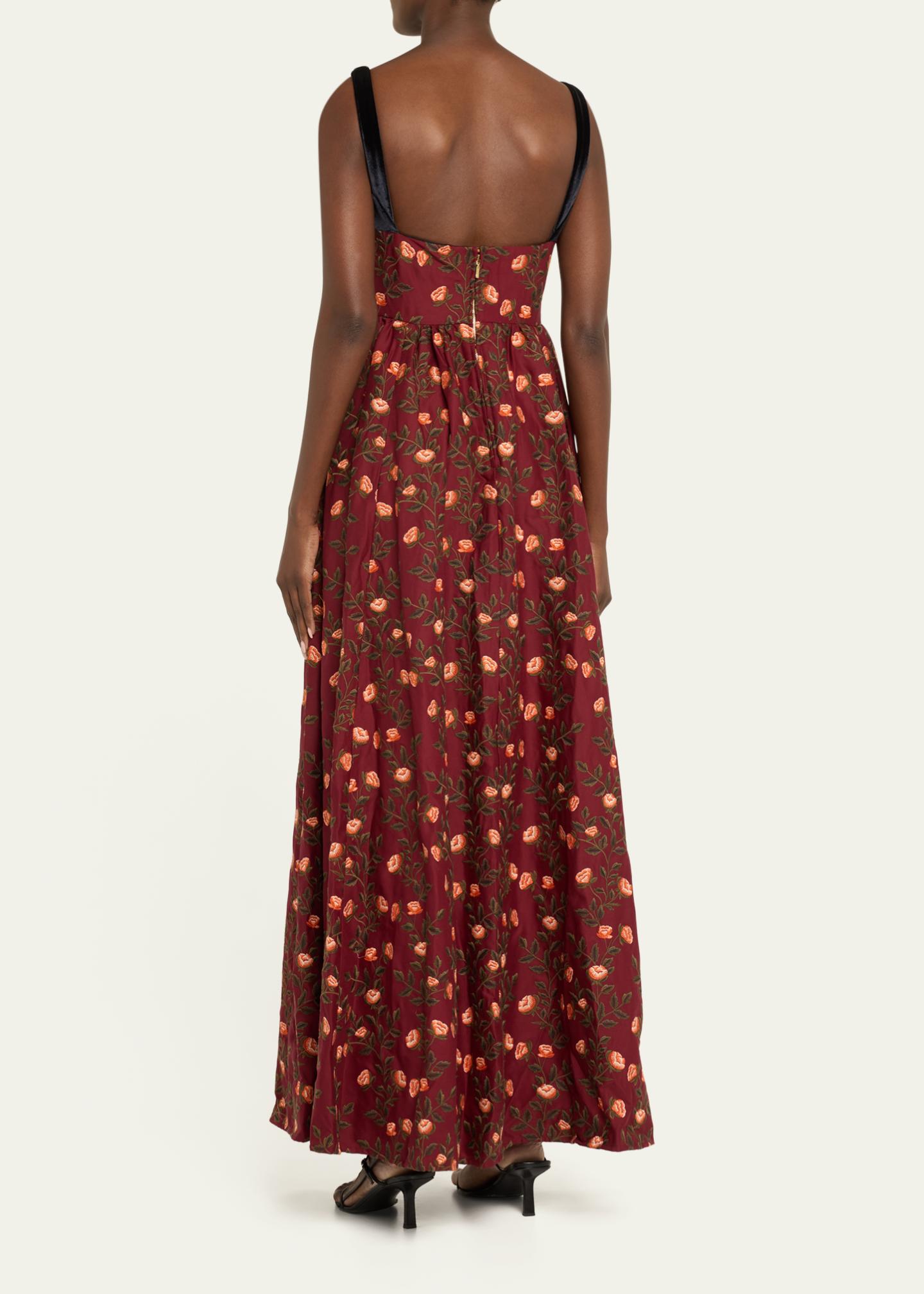 Agua by Agua Bendita Jaspe Sueno Embroidered Maxi Dress - Bergdorf Goodman