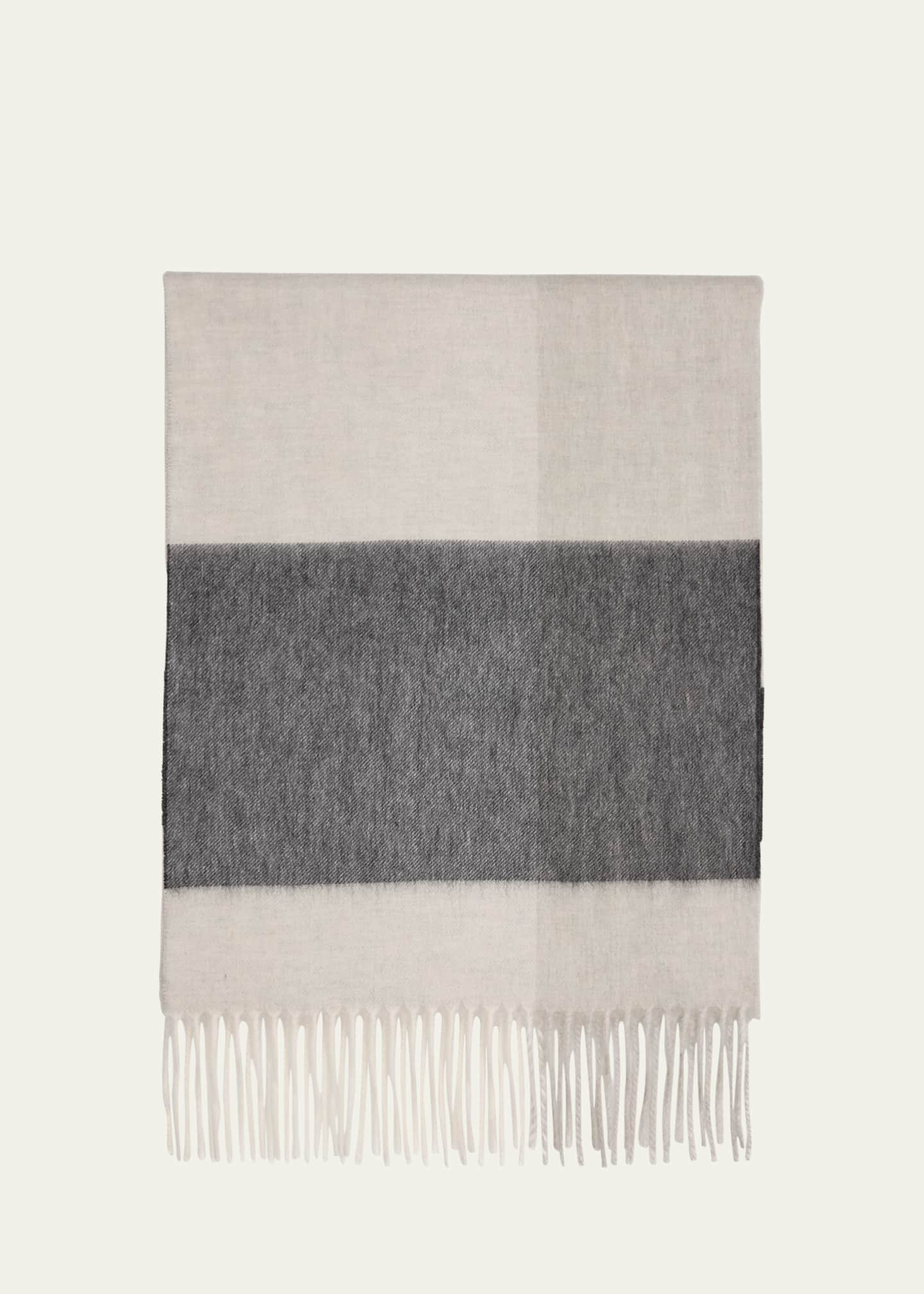 Begg x Co Men's Arran Cashmere Color Block Scarf - Bergdorf Goodman