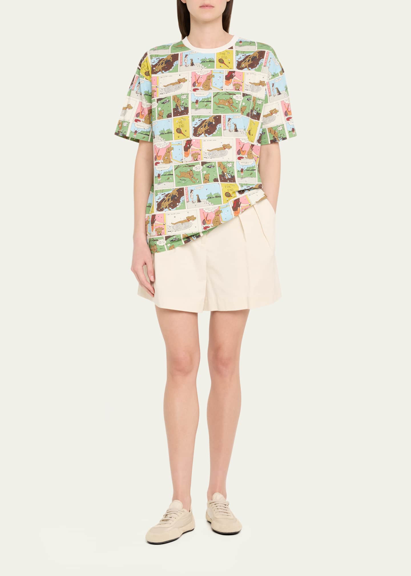 Bode Comic Strip Printed Tee - Bergdorf Goodman