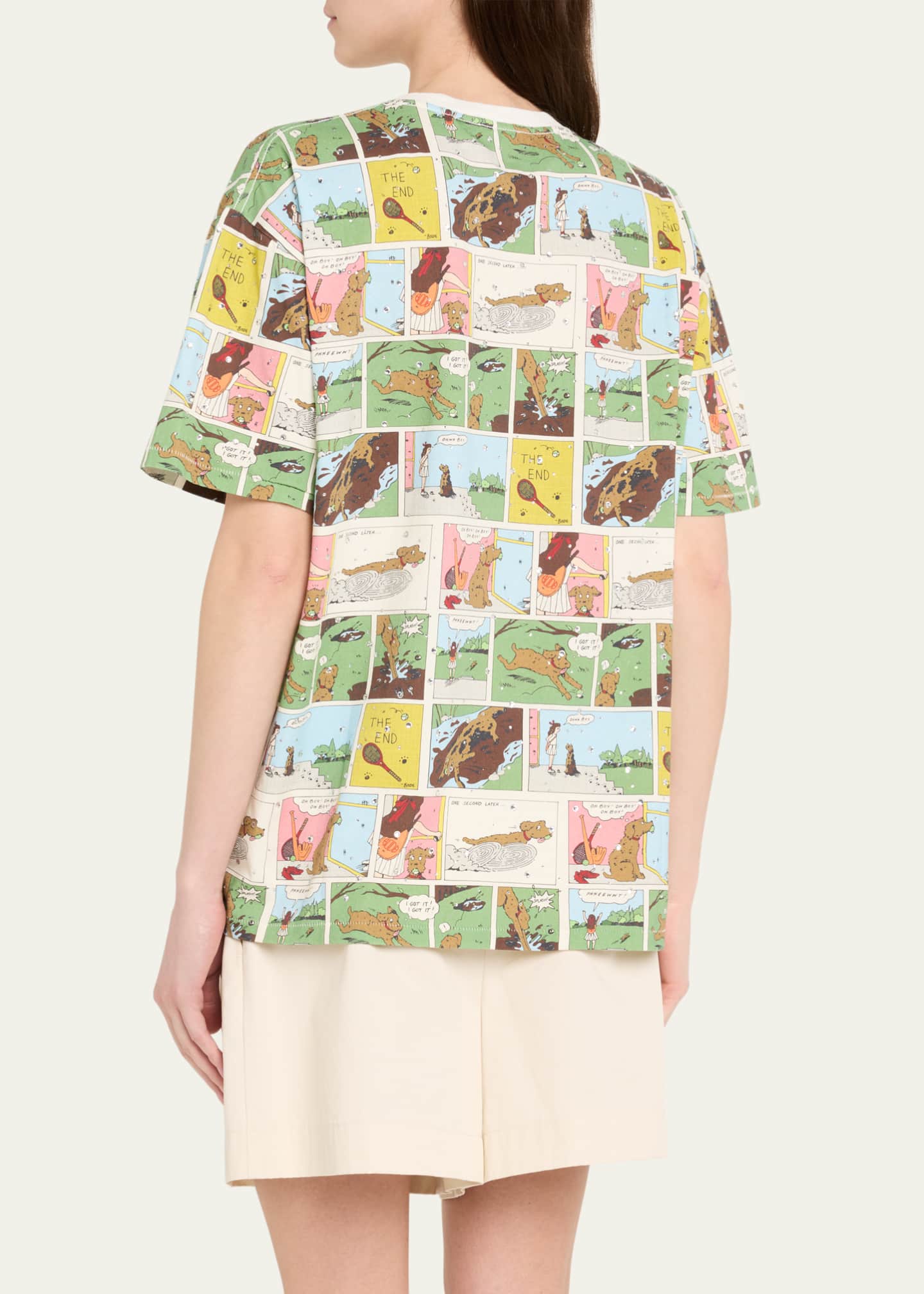 Bode Comic Strip Printed Tee - Bergdorf Goodman