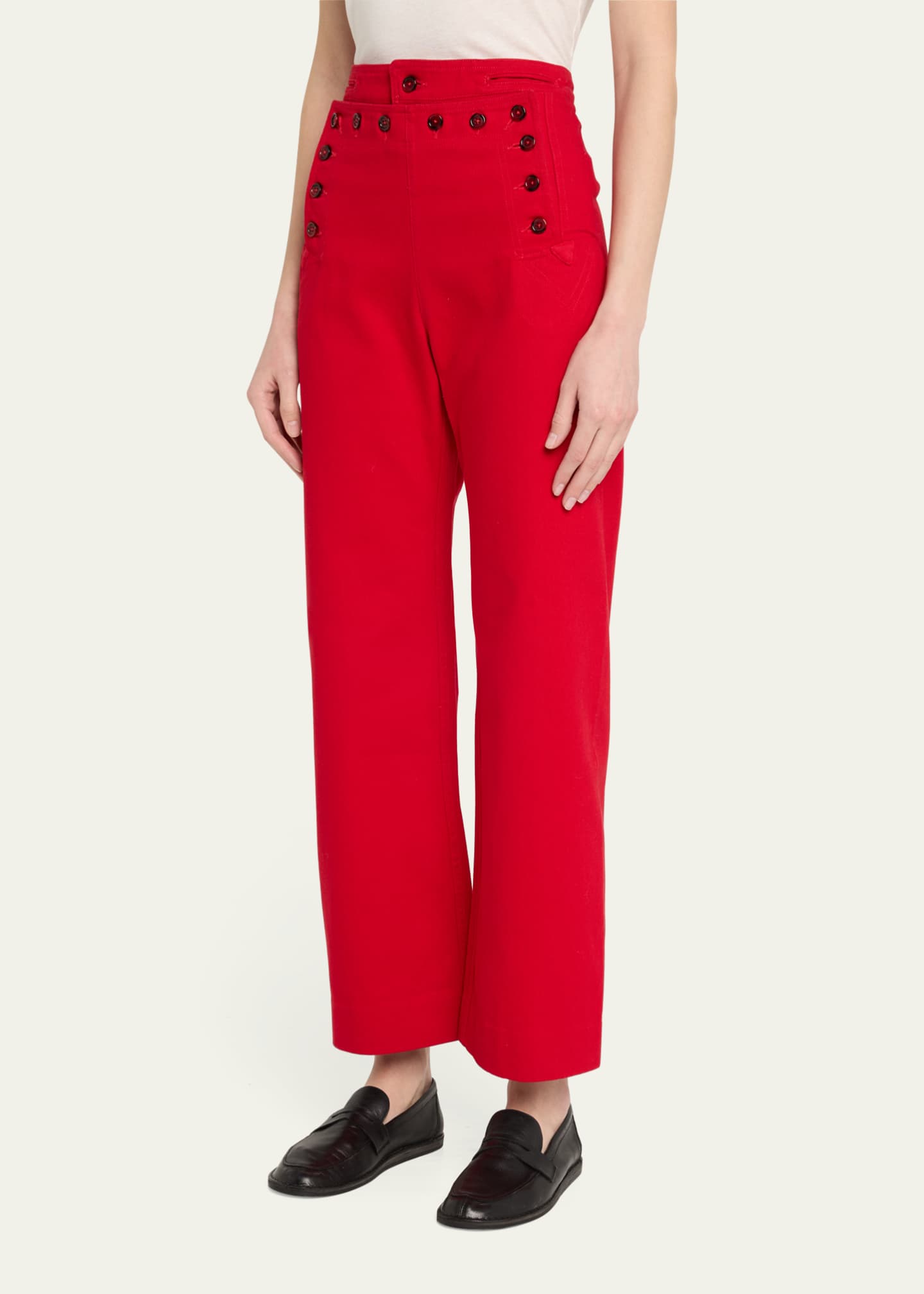 Bode Spring Twill Sailor Trousers - Bergdorf Goodman