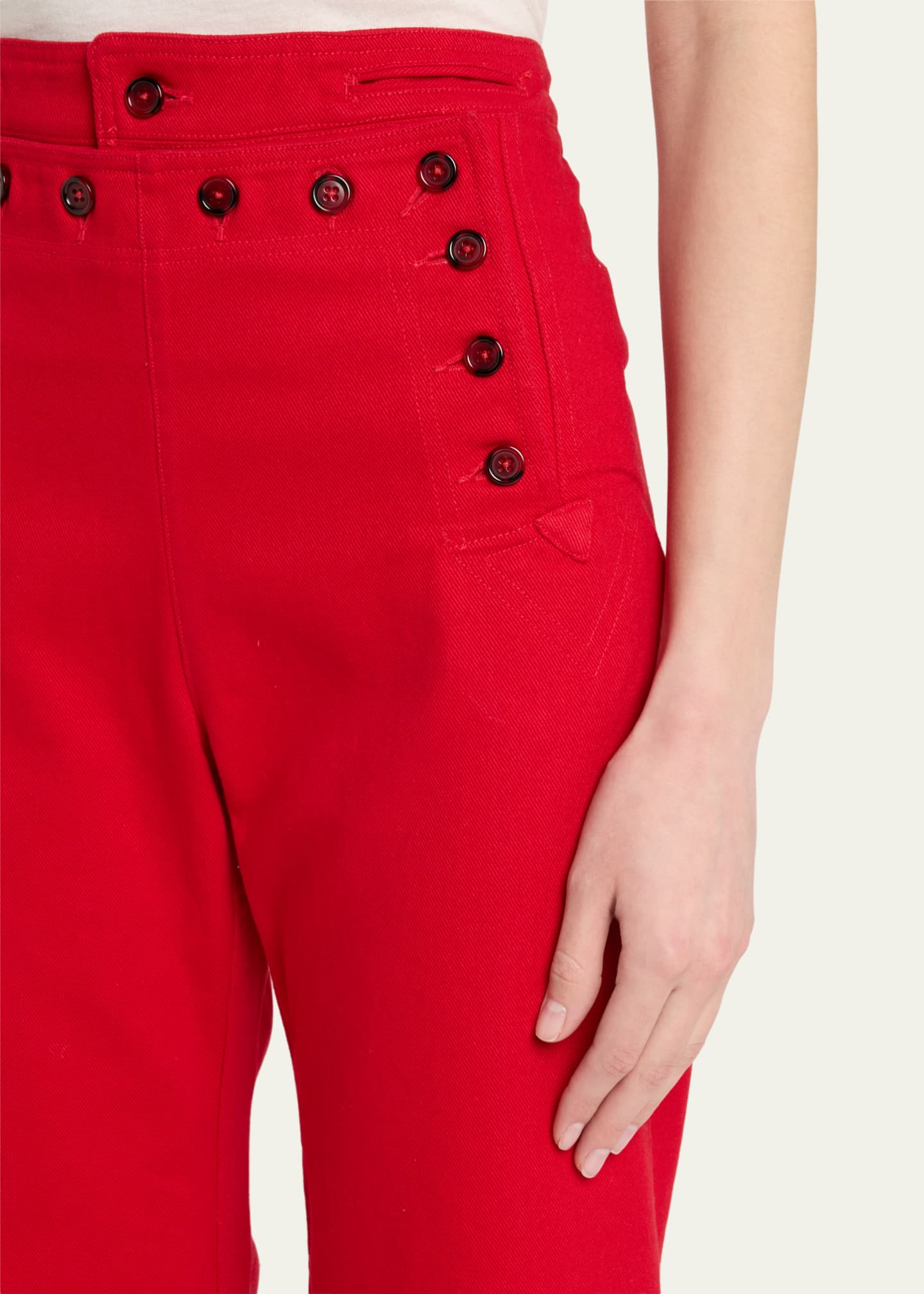 Bode Spring Twill Sailor Trousers - Bergdorf Goodman