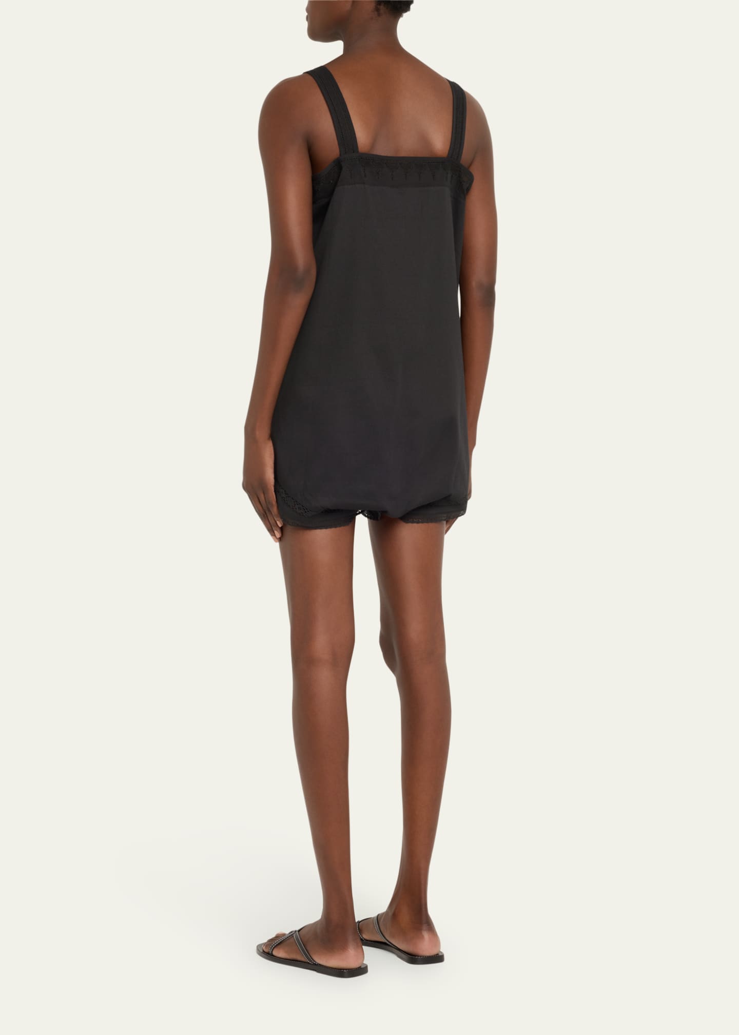 Bode Convertible Lace-Trim Teddy - Bergdorf Goodman