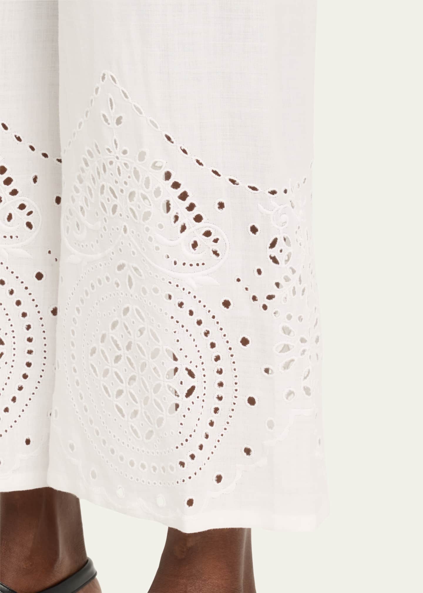 Bode Belvoir Broderie Anglaise Lace Pants - Bergdorf Goodman