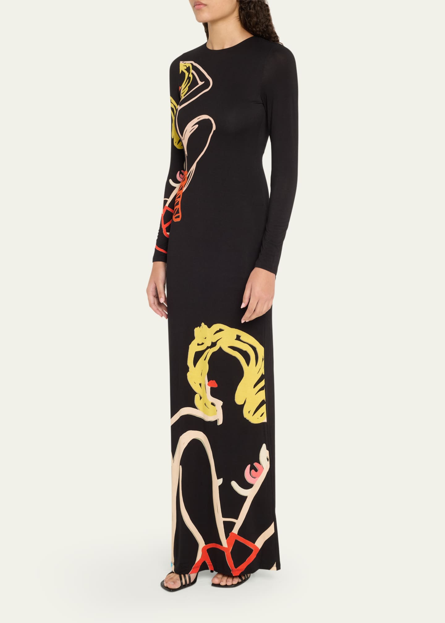 Alice + Olivia Natural Beauty Delora Open-Back Maxi Dress - Bergdorf ...