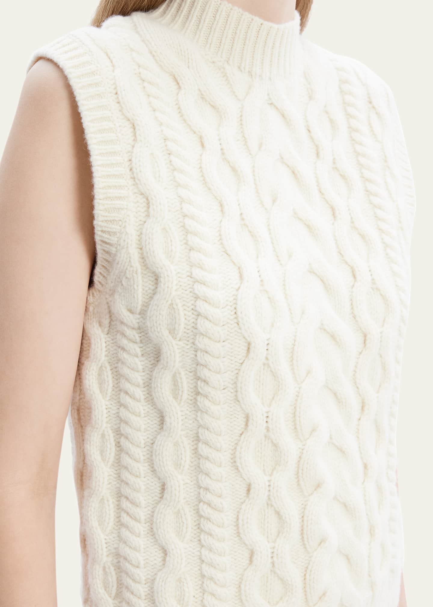 Theory Cable-Knit Wool-Cashmere Vest - Bergdorf Goodman