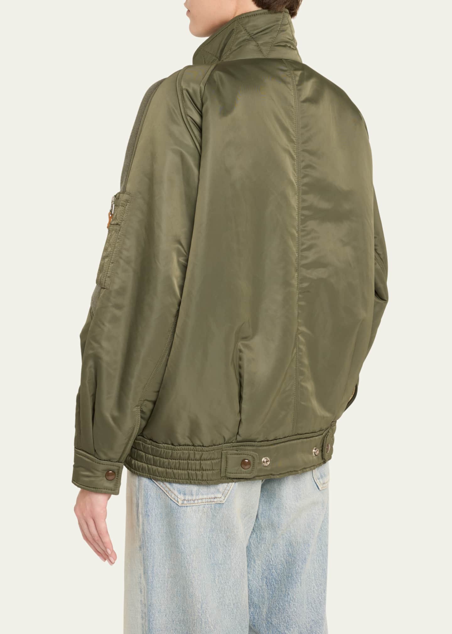 R13 Ribbed Flight Bomber Jacket - Bergdorf Goodman