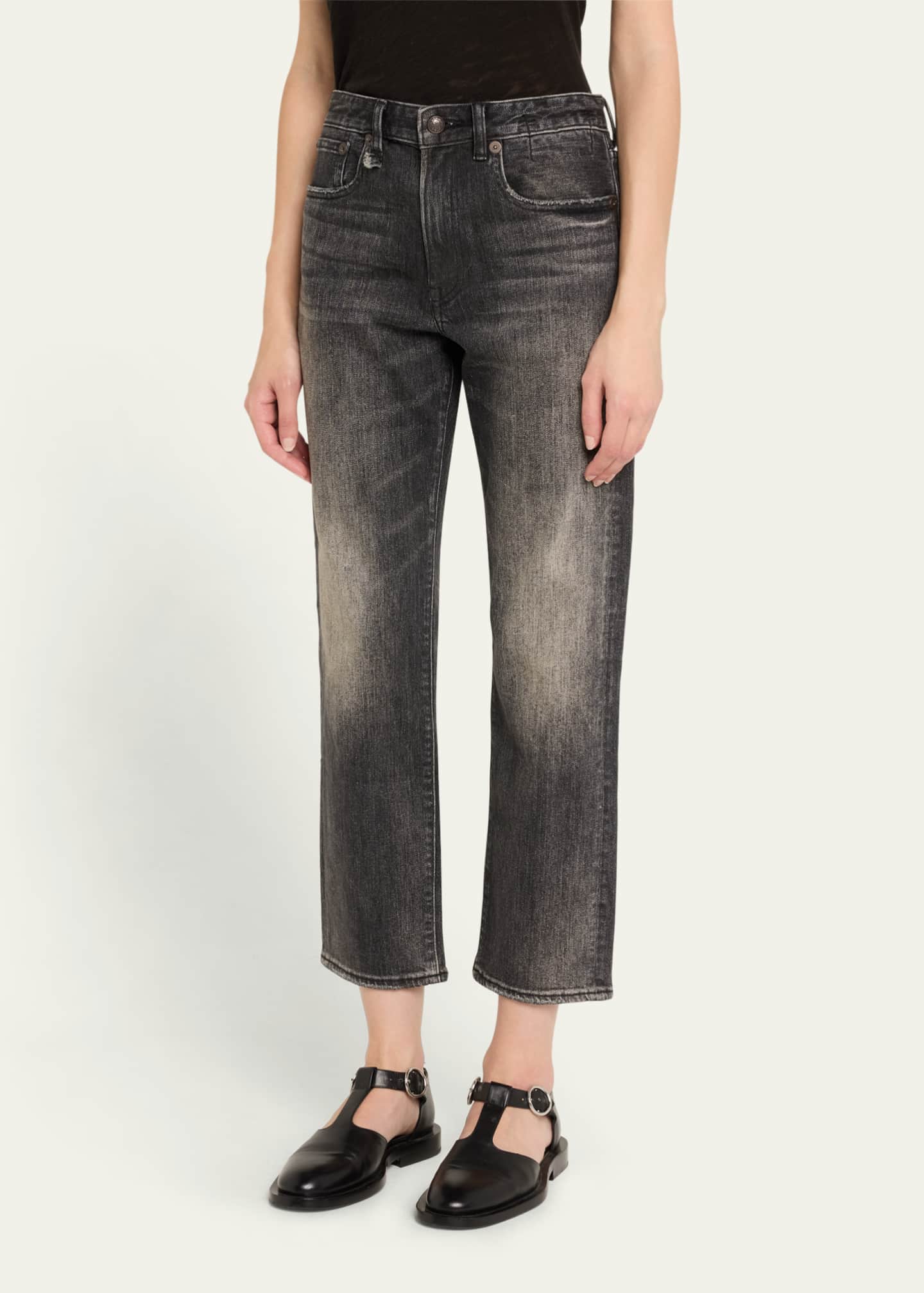 R13 Romeo Straight Cropped Jeans - Bergdorf Goodman