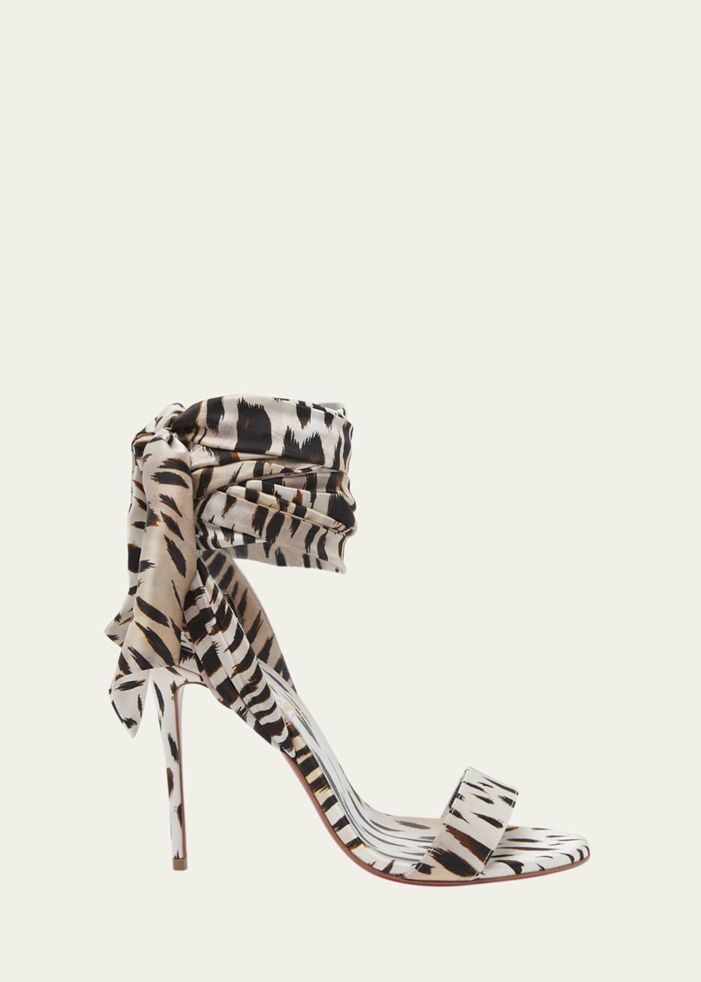 Christian Louboutin Sandale du Desert Printed Red Sole Sandals ...