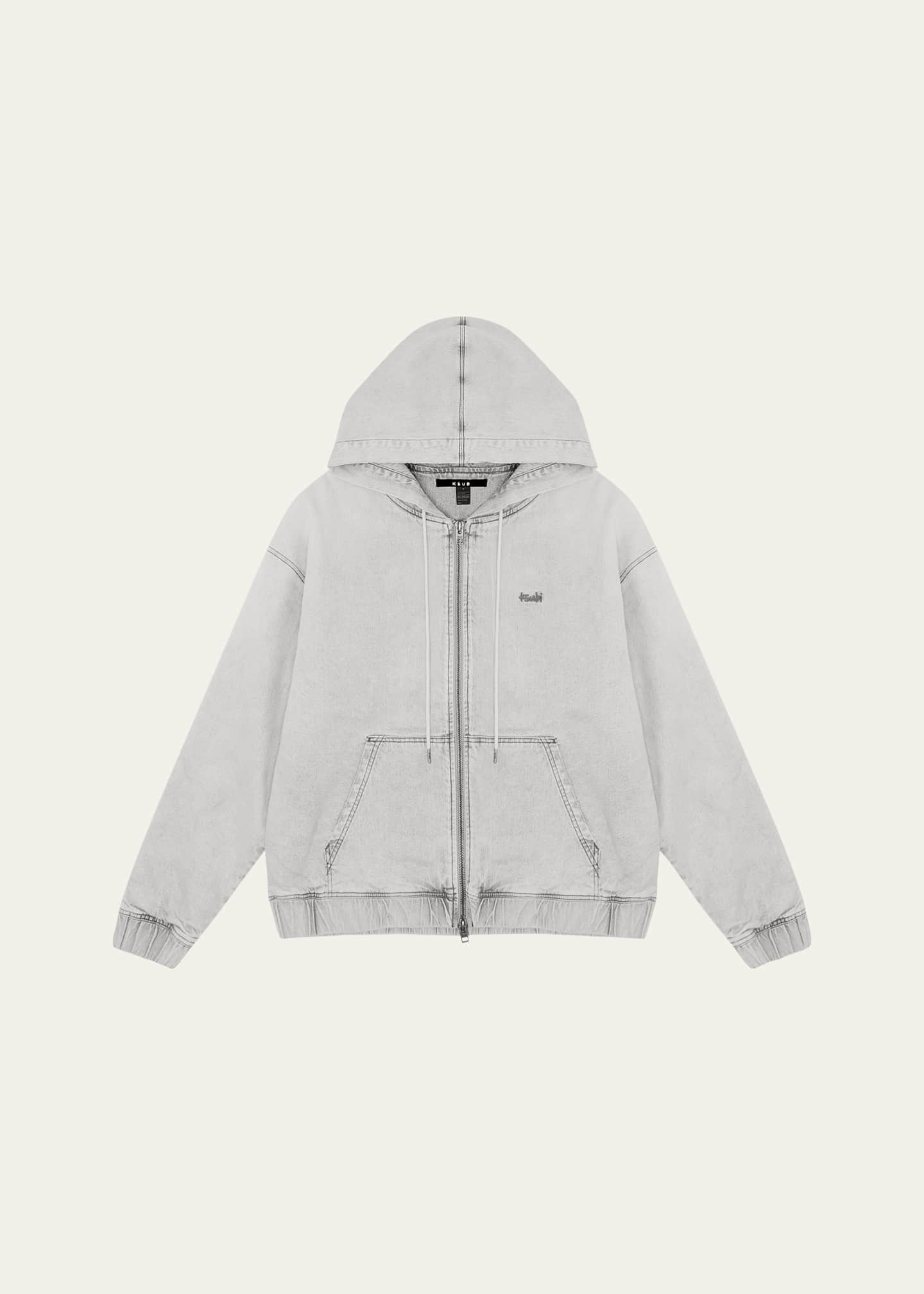 Ksubi Men's Pluto Denim Zip Hoodie - Bergdorf Goodman