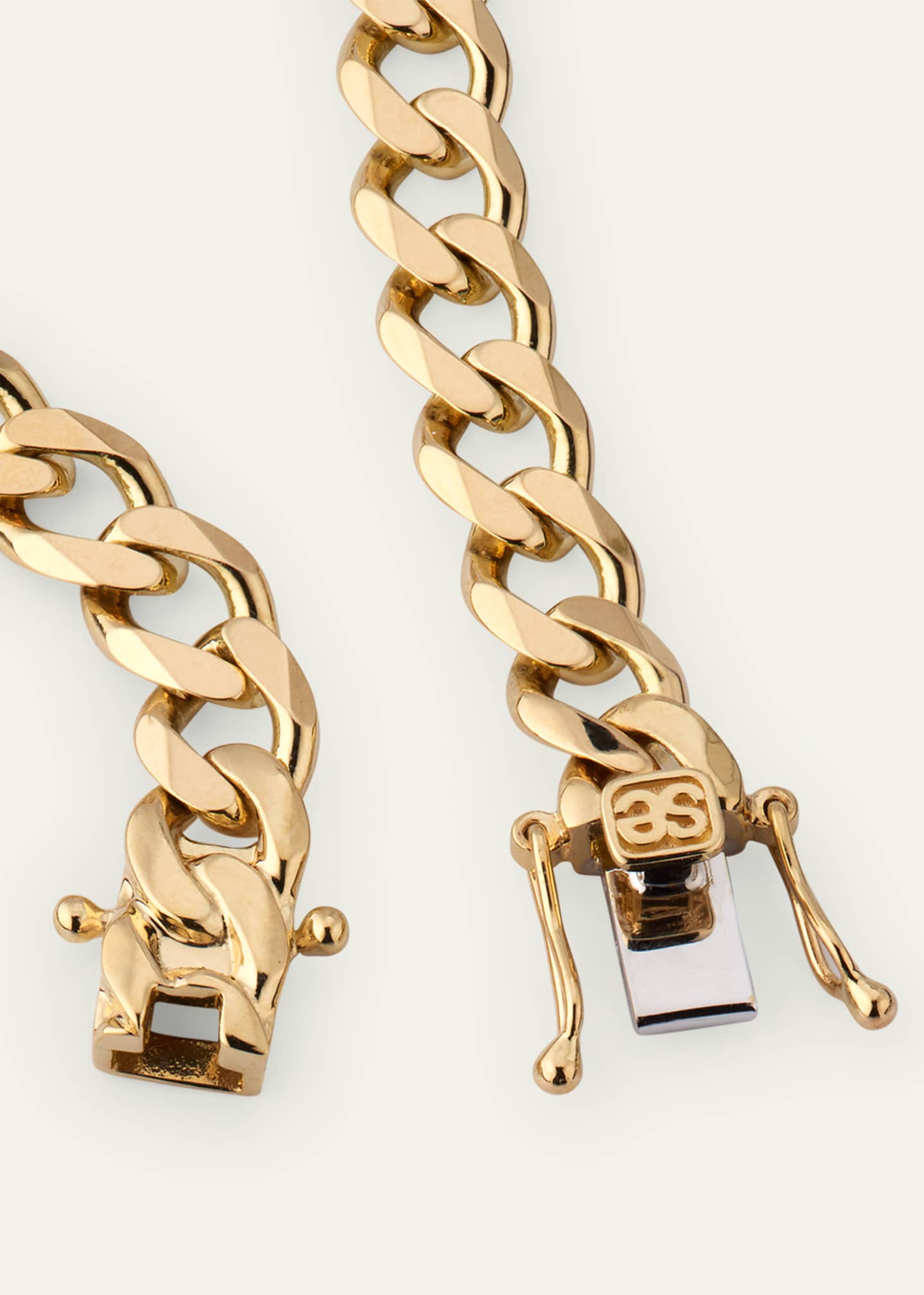 Sydney Evan 14K Yellow Gold and Diamond Love Script Curb Link Chain ...